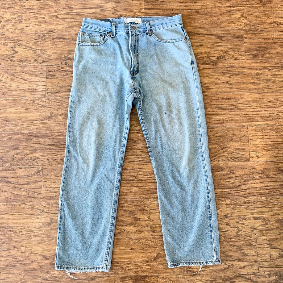 Levi's × Streetwear × Vintage Levis 505 Regular Cut Light Wash ...