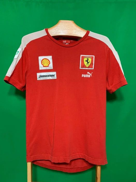Vintage Tee Ferrari Puma Red jersey | Grailed
