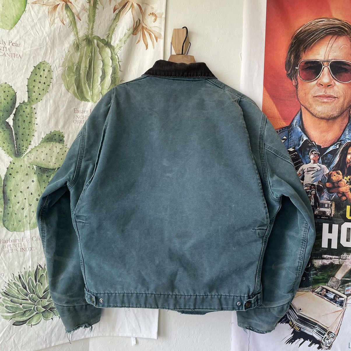 Vintage Carhartt Detroit Jacket J43 HTG Hunter Green Carhartt Jacket | Grailed