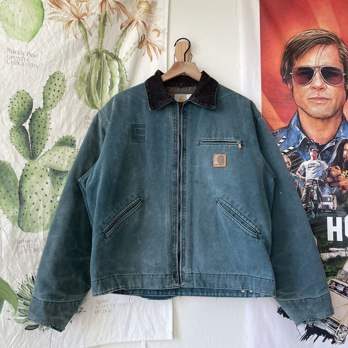 Carhartt × Vintage Carhartt Detroit Jacket J43 HTG Hunter Green Carhartt Jacket | Grailed
