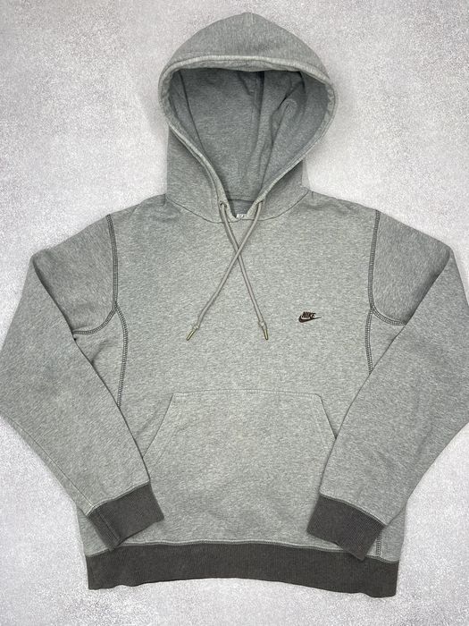 Nike Vintage Nike Hoodie Grey Drill Drip Y2K Swoosh ACG Size M | Grailed