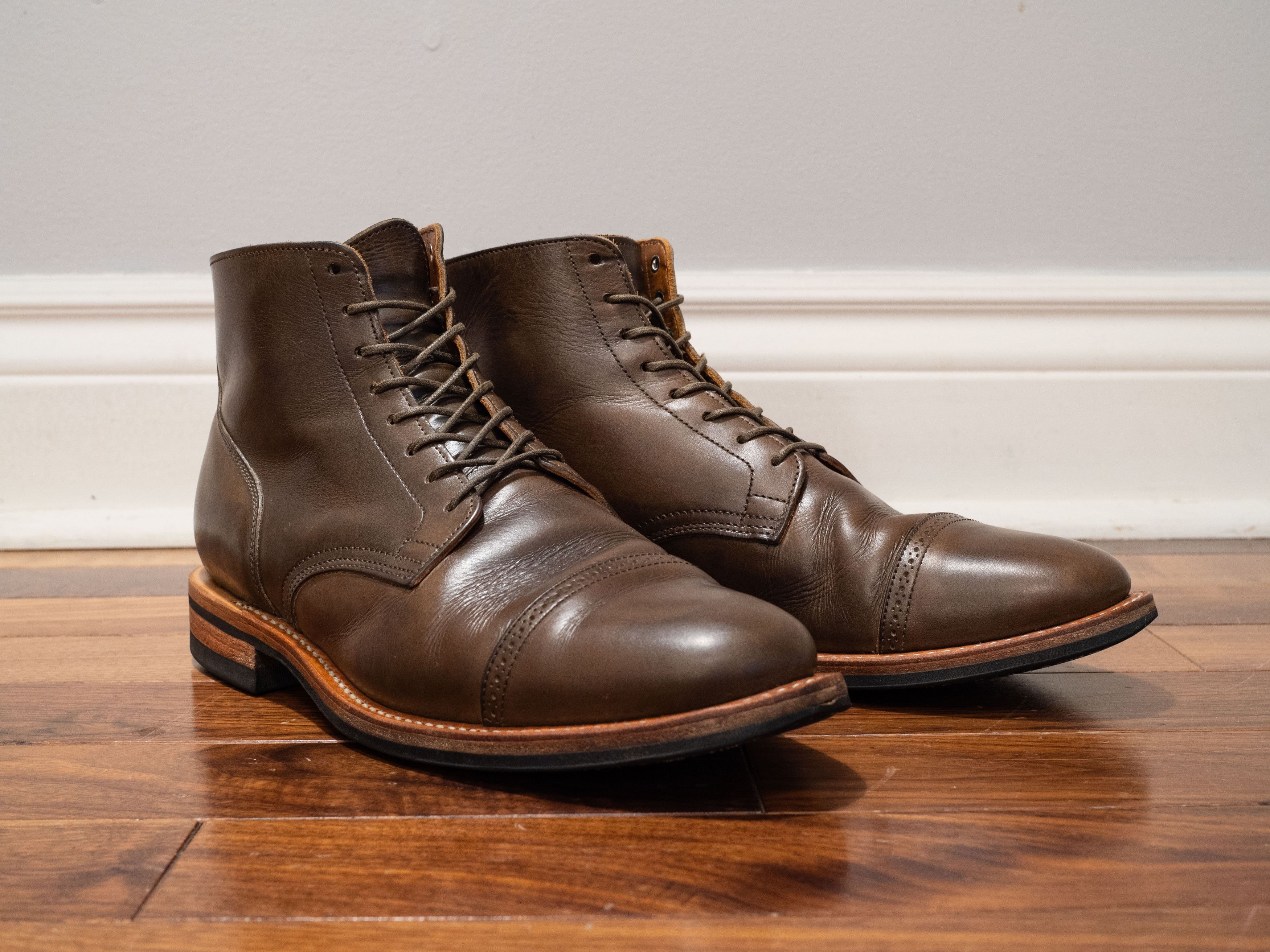 Viberg Viberg Grey Calf BCT Service Boot | Grailed