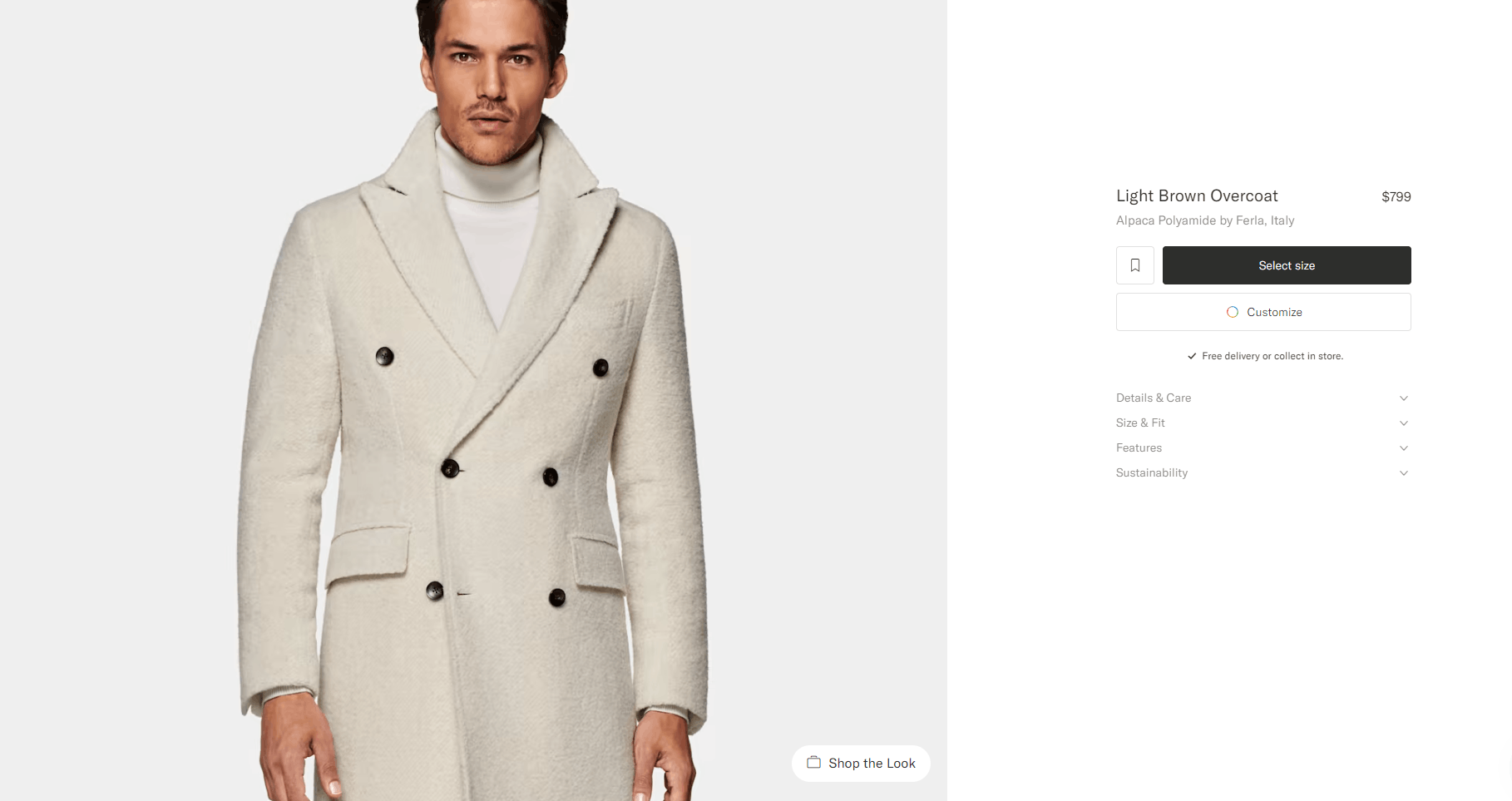 Suitsupply SuitSupply Light Brown OverCoat | Grailed