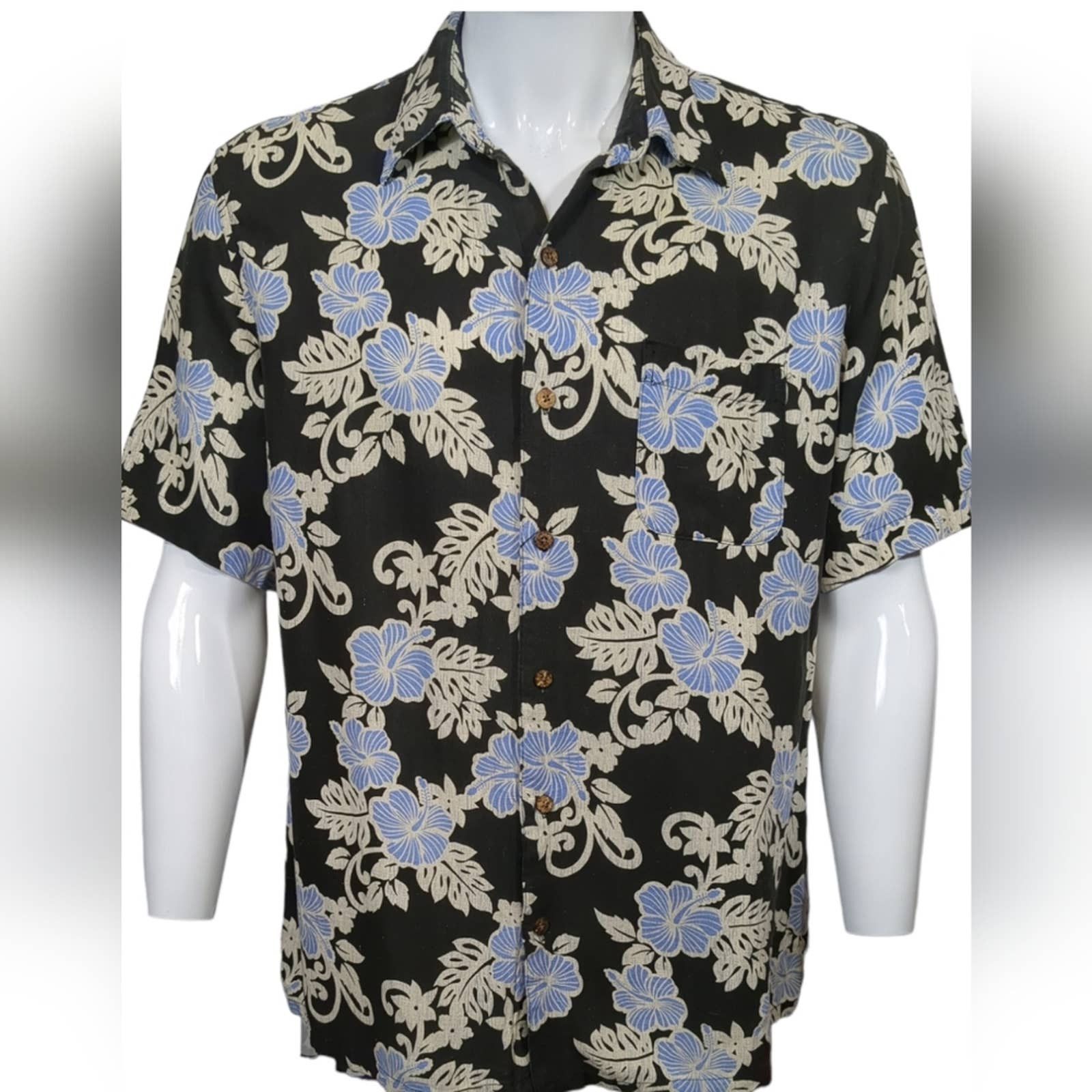 Hawaiian Shirt Vintage Silk circa 1969 Floral Silk & Linen Men's Shirt ... Hawaiian Shirt Vintage Silk circa 1969 Floral Silk & Linen Men's Shirt ...