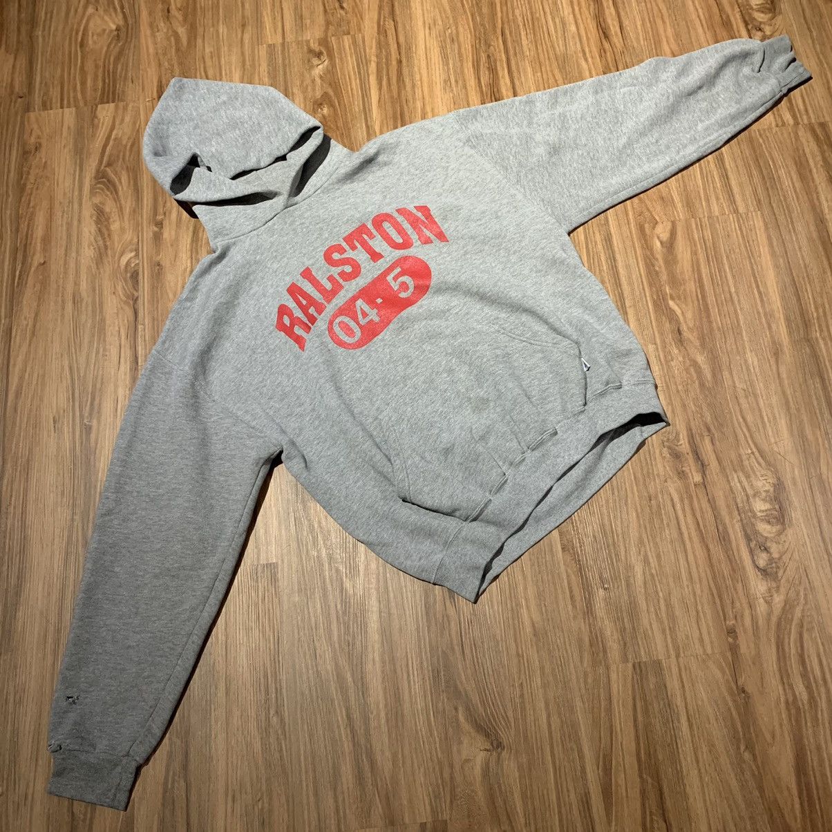 Rare × Russell Athletic × Vintage Russel Athletic “Ralston” Grey Hoodie ...