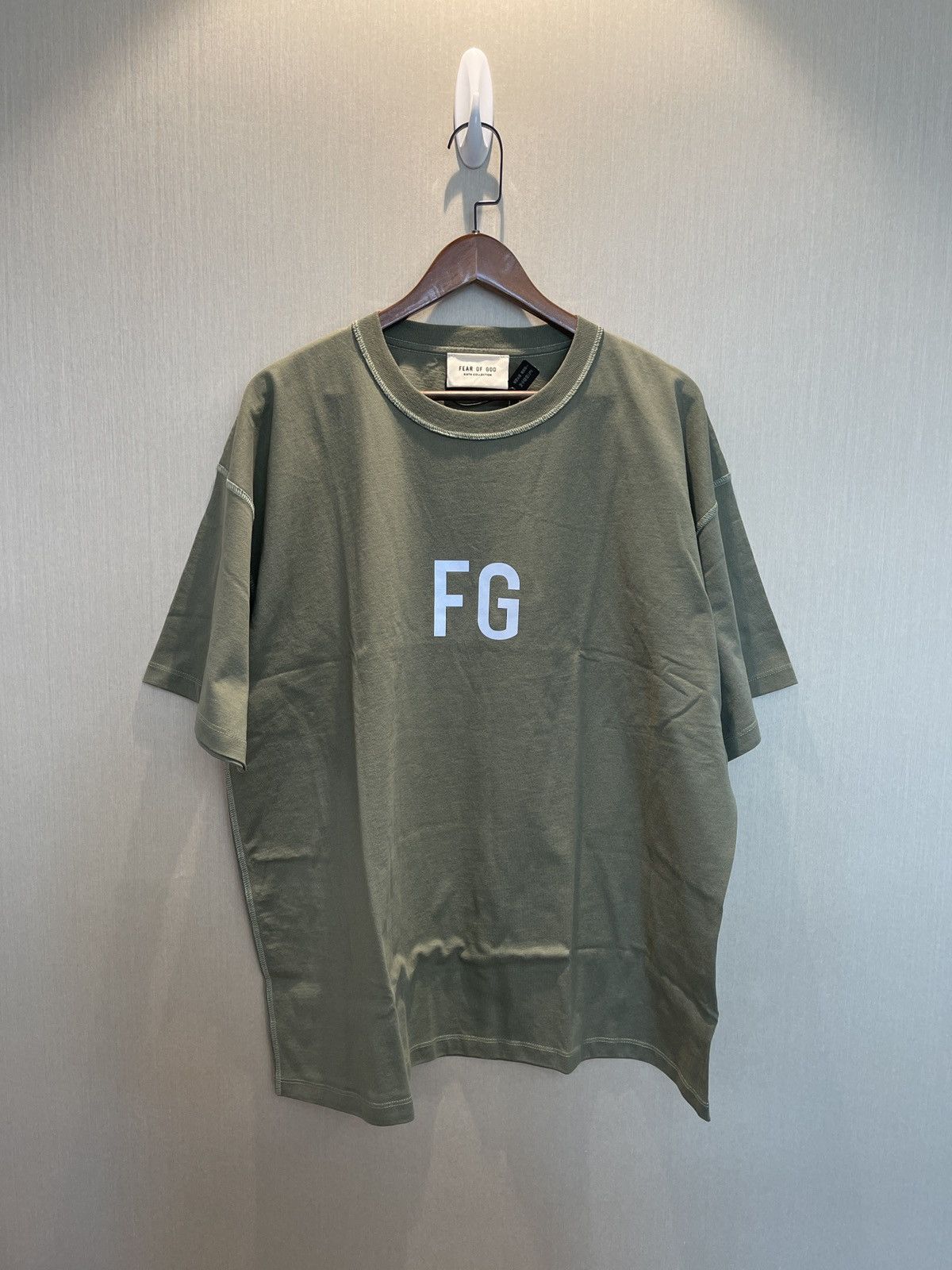 Fear of God Fear of God 6th Collection 3M Reflective FG Logo Tee | Grailed