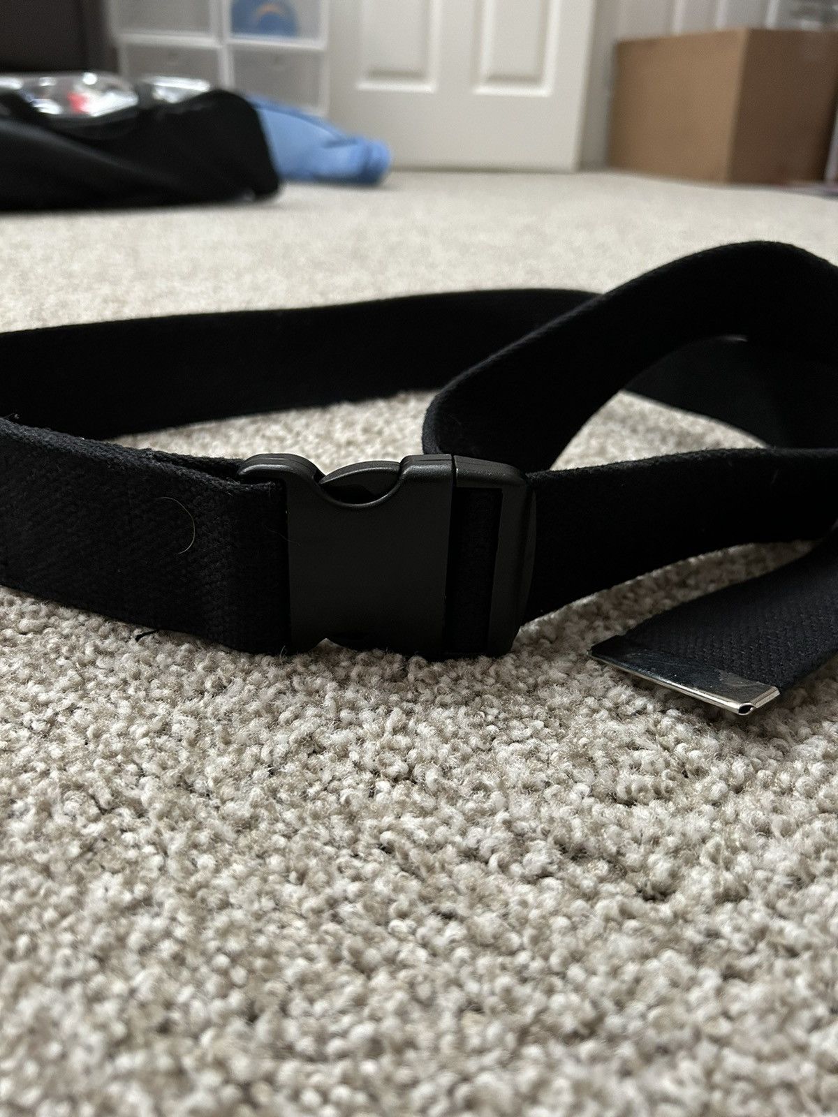 Japanese Brand × Vintage TECH BELT ADJUSTABLE ALL BLACK VINTAGE TECH ...