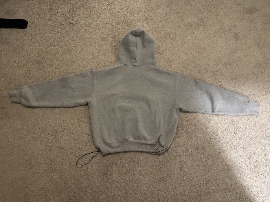 Streetwear Humane Blanks 900 GSM Light Gray Cropped Hoodie | Grailed