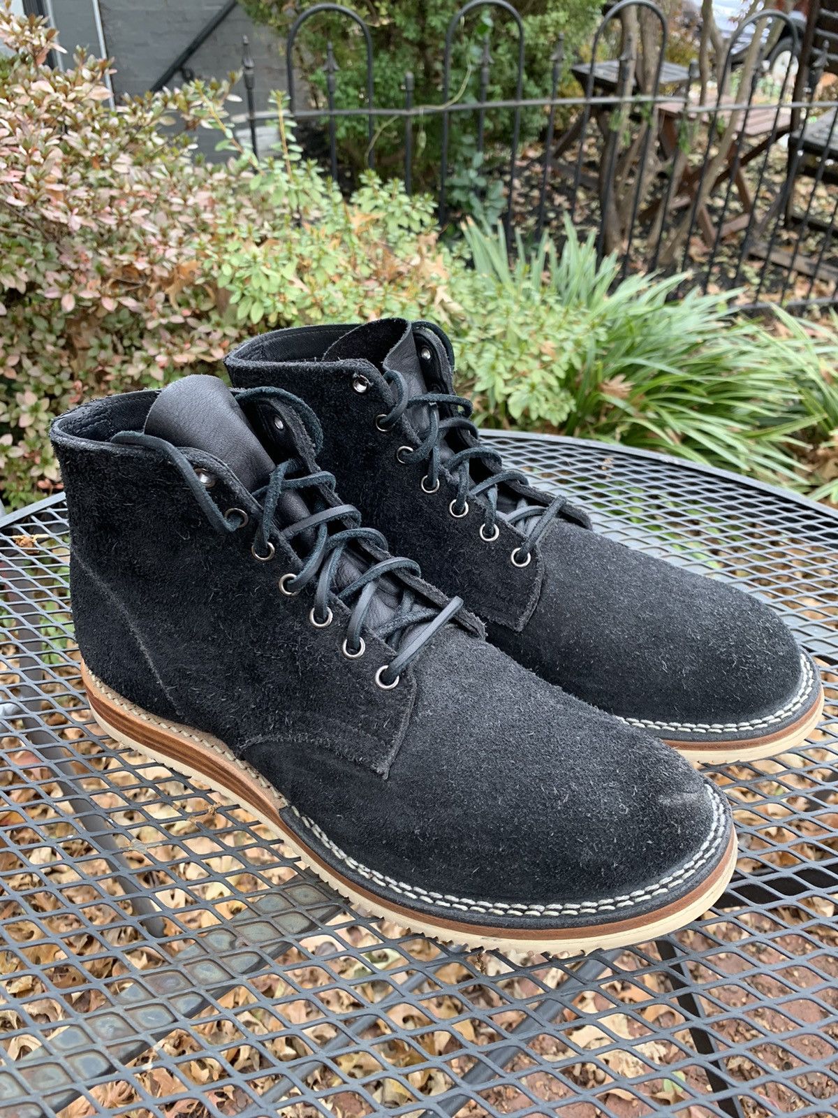 Viberg Viberg x 3Sixteen black roughout boots | Grailed