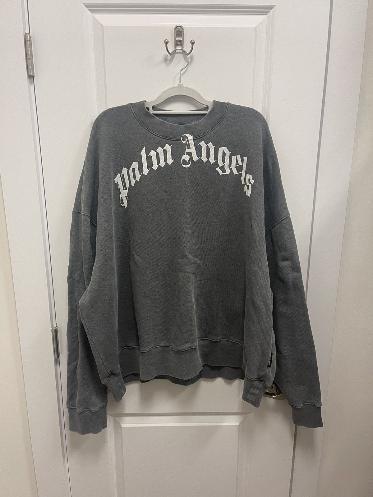 Palm Angels Grey Curved Palm Angels Sweater | Grailed