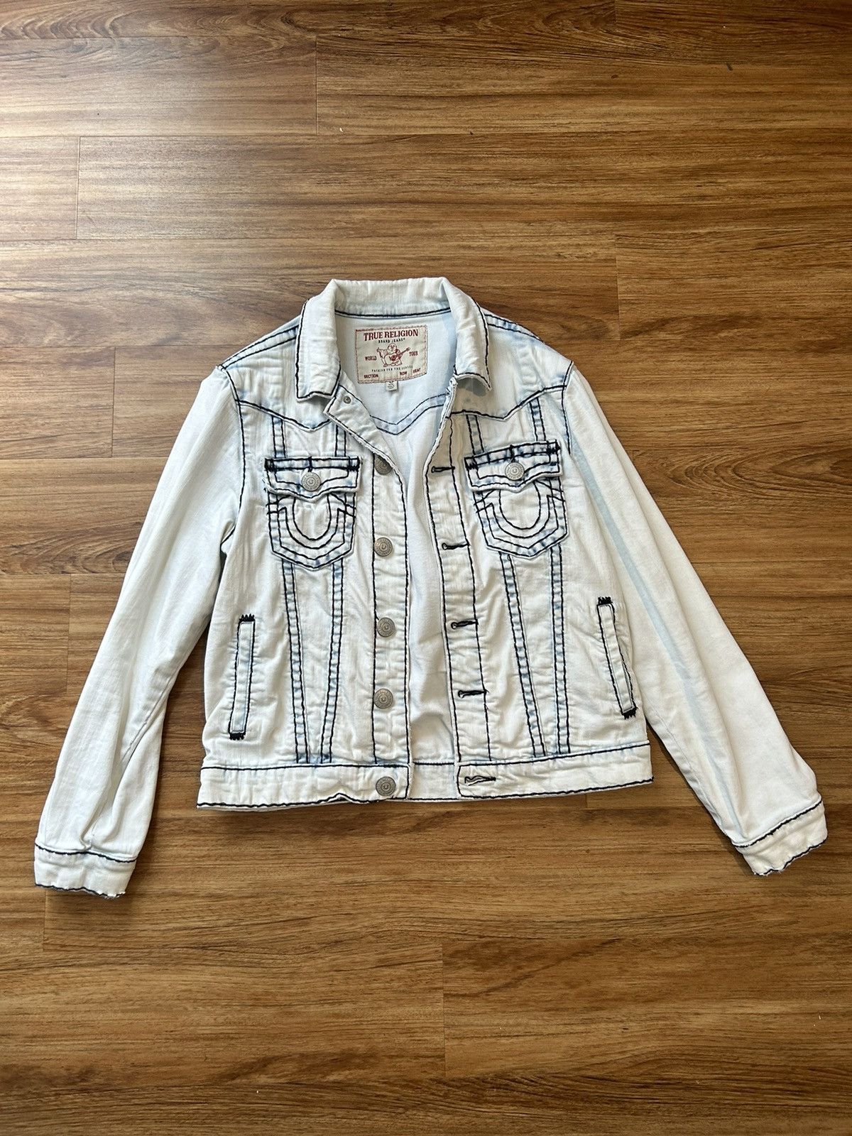 True Religion hard denim truey jacket | Grailed