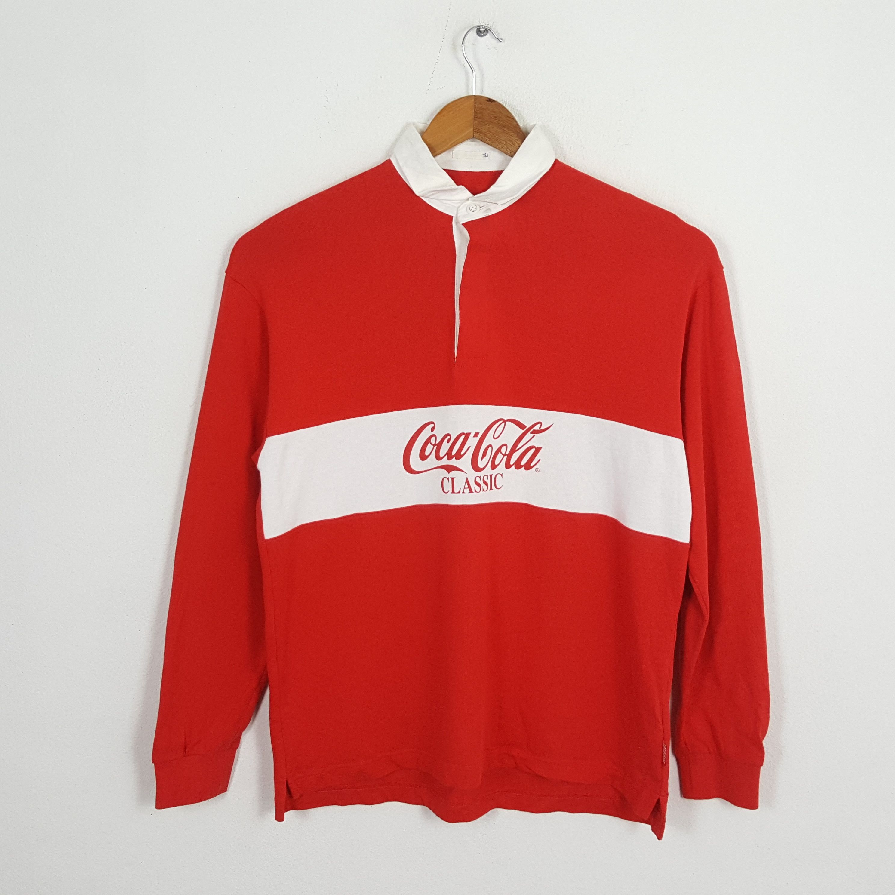 Vintage Vintage Coca-Cola Rugby Jersey Style Polos Shirt | Grailed