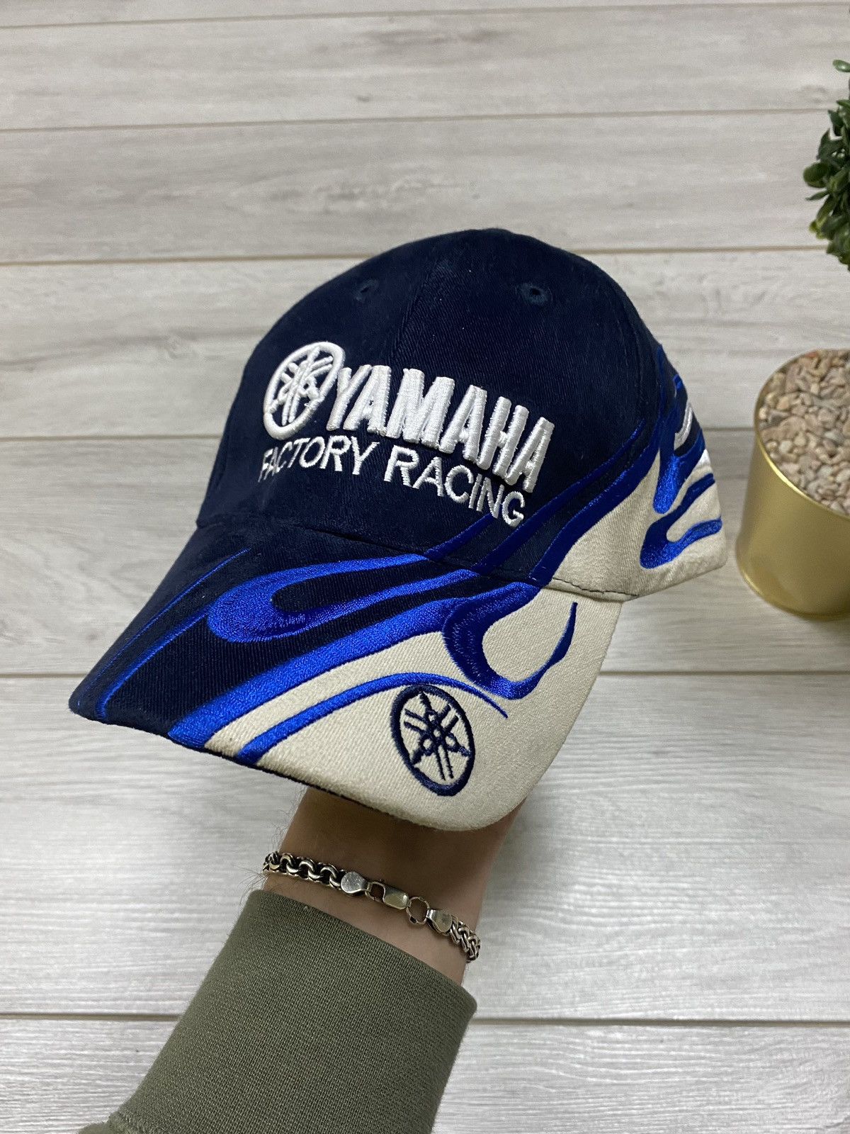 Racing × Vintage × Yamaha Yamaha 🔥 Flame vintage factory racing cap ...