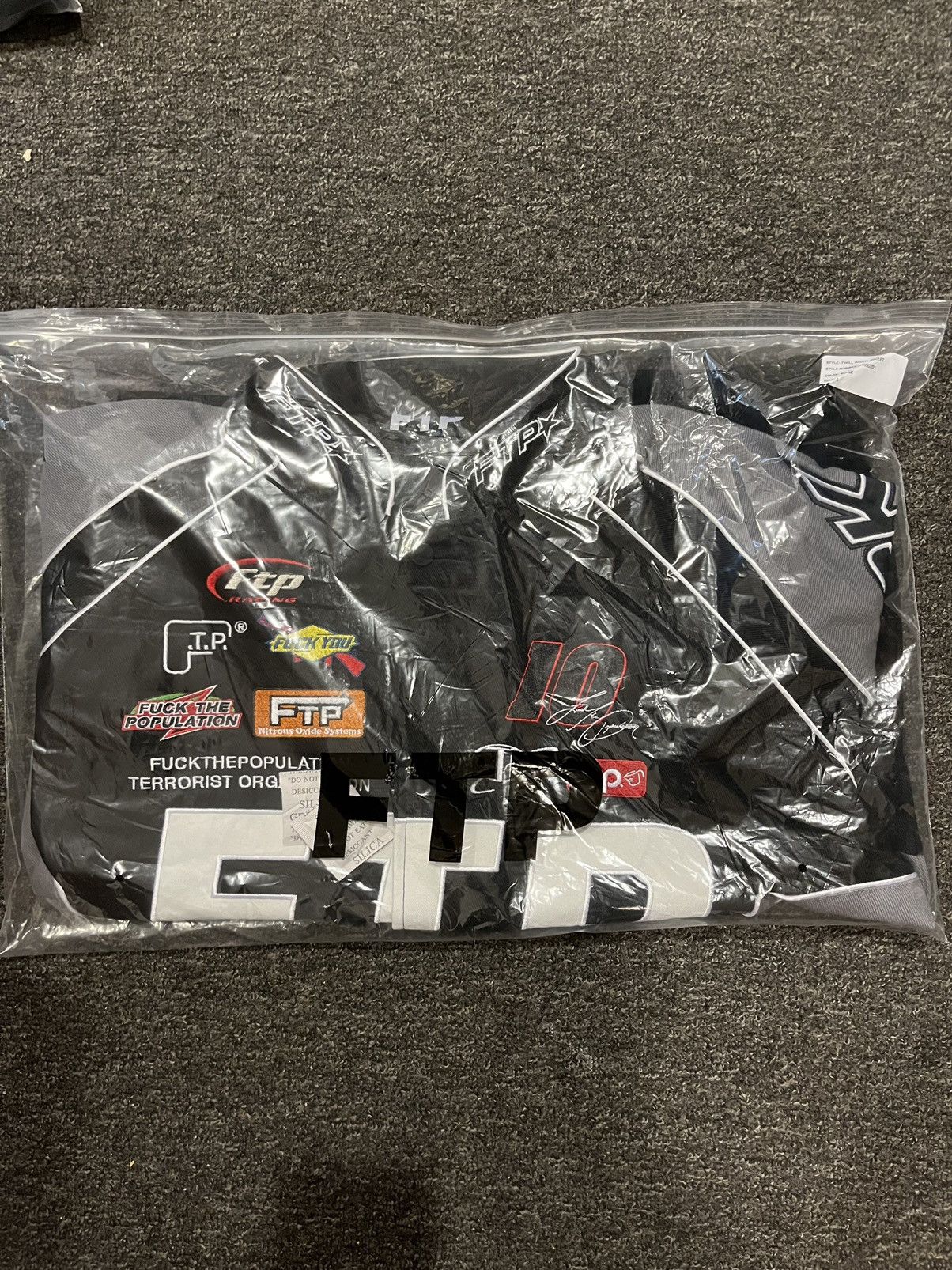 Fuck The Population Ftp Pit Crew Jacket (Black) | Grailed