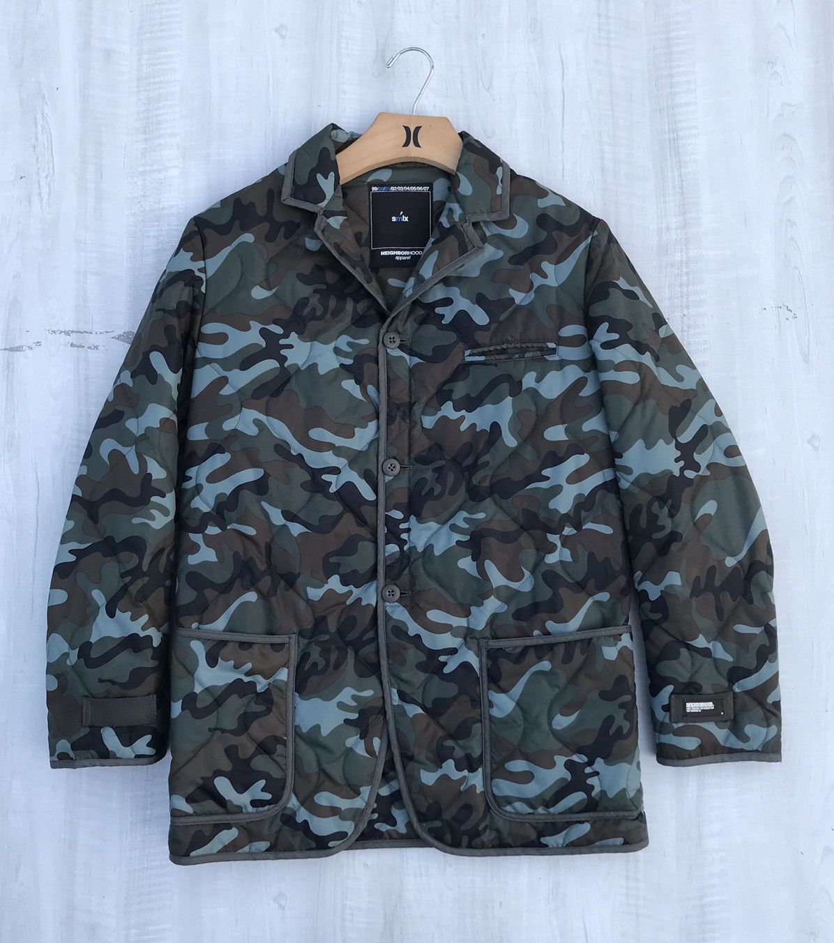 Neighborhood Neighborhood Quilted Camo Jacket | Grailed