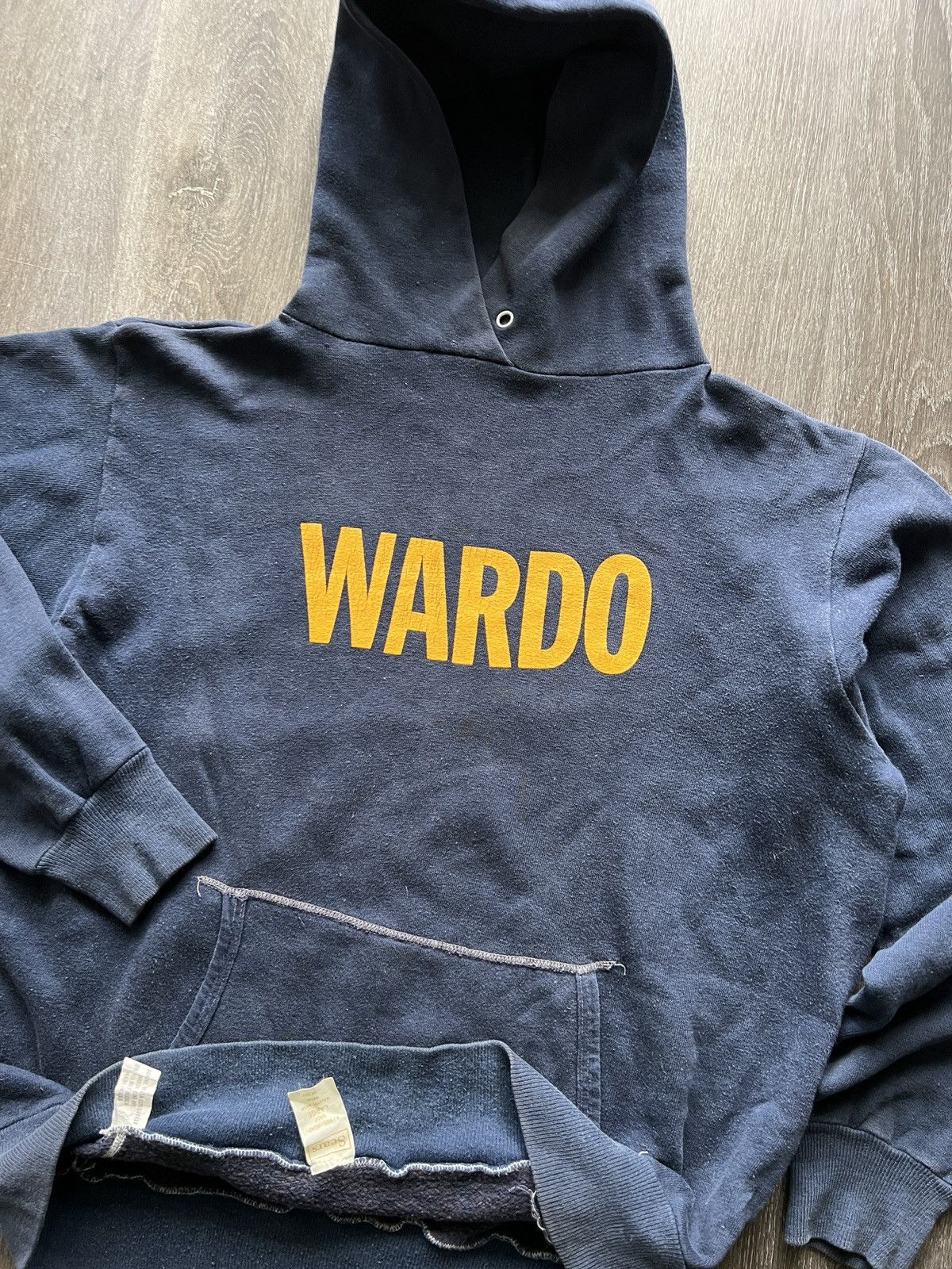 Straight Faded × Streetwear × Vintage Vintage 70s Faded navy Blue Wardo ...