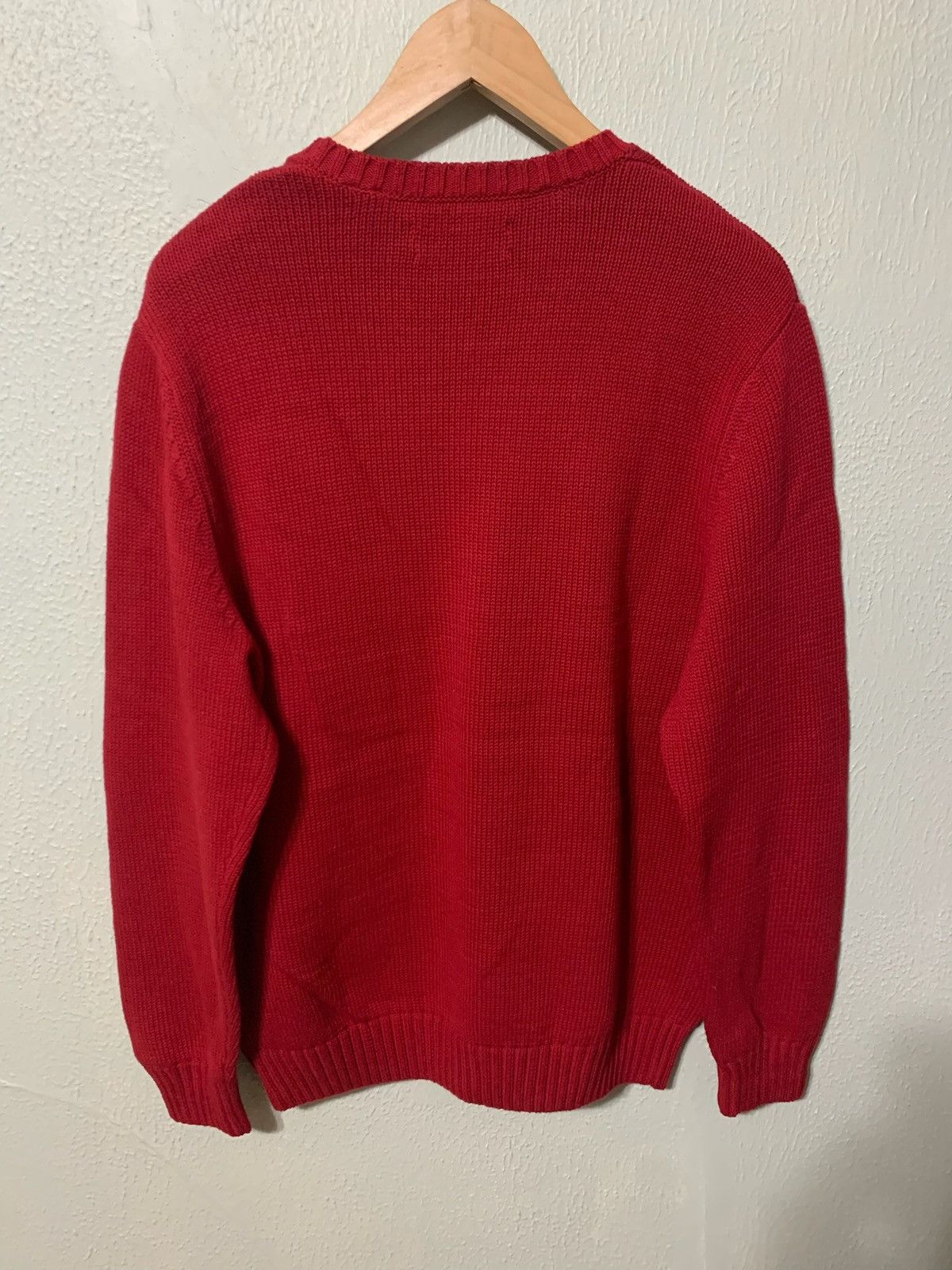 Vintage Vintage Chaps Red Frame Knit Sweater | Grailed