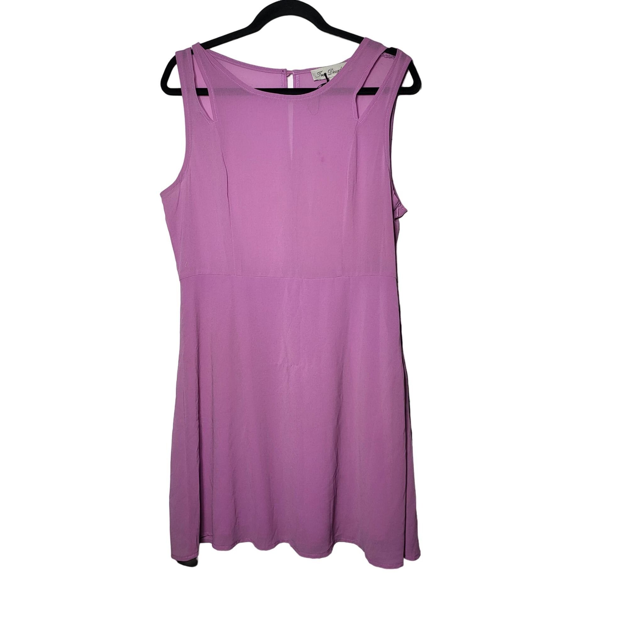 Other True Decadence Women's Sheer Purple Sleeveless Dress Size 14 ...