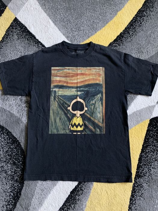 Vintage Charlie Brown Scream Painting T-Shirt | Grailed