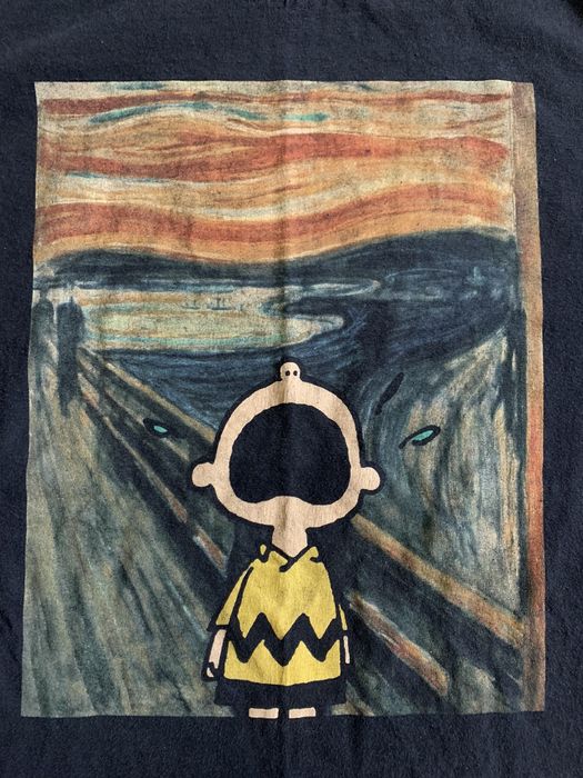 Vintage Charlie Brown Scream Painting T-Shirt | Grailed