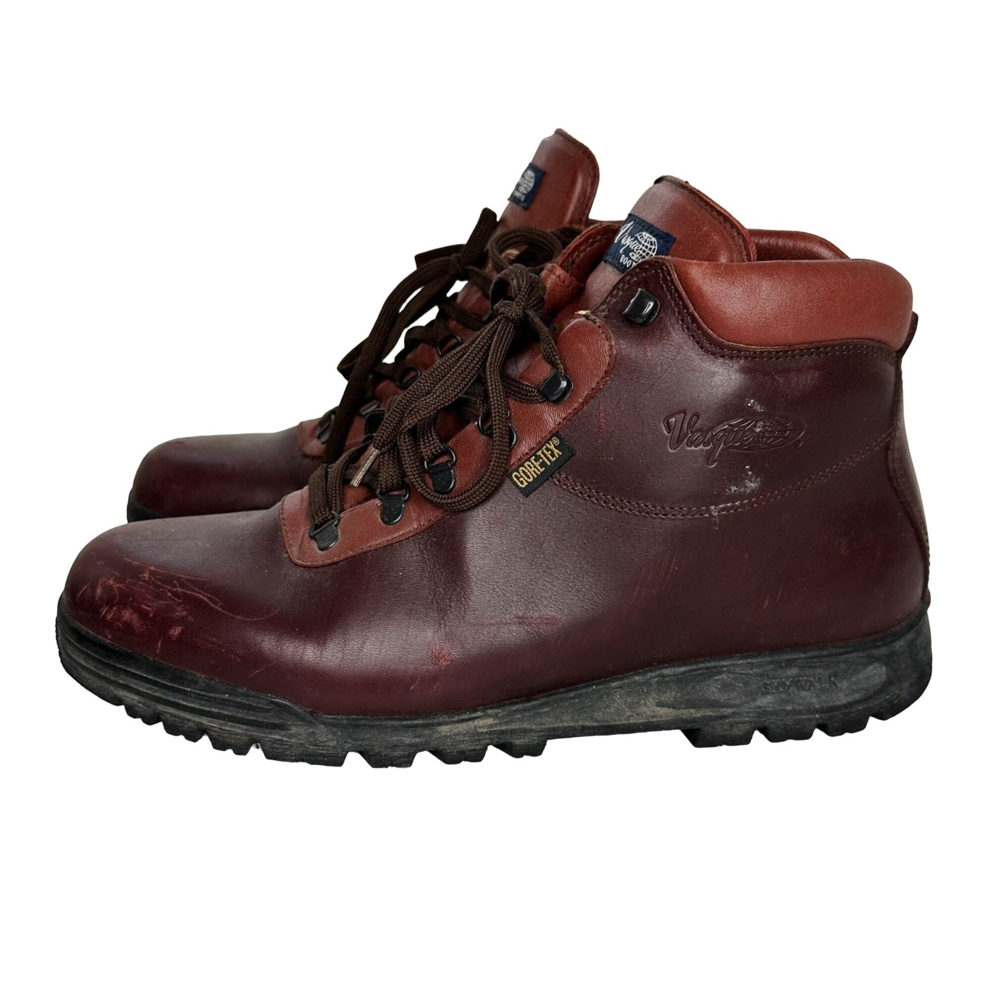 Vasque Vasque Boots Size 15 Skywalk Gore-Tex Red Cowhide Leather | Grailed