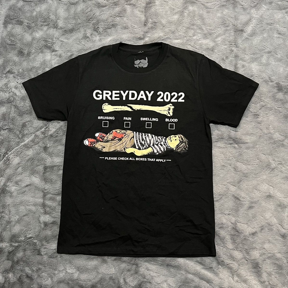 Fuck The Population × G59 Records G59 2022 GreyDay tour check list tee | Grailed