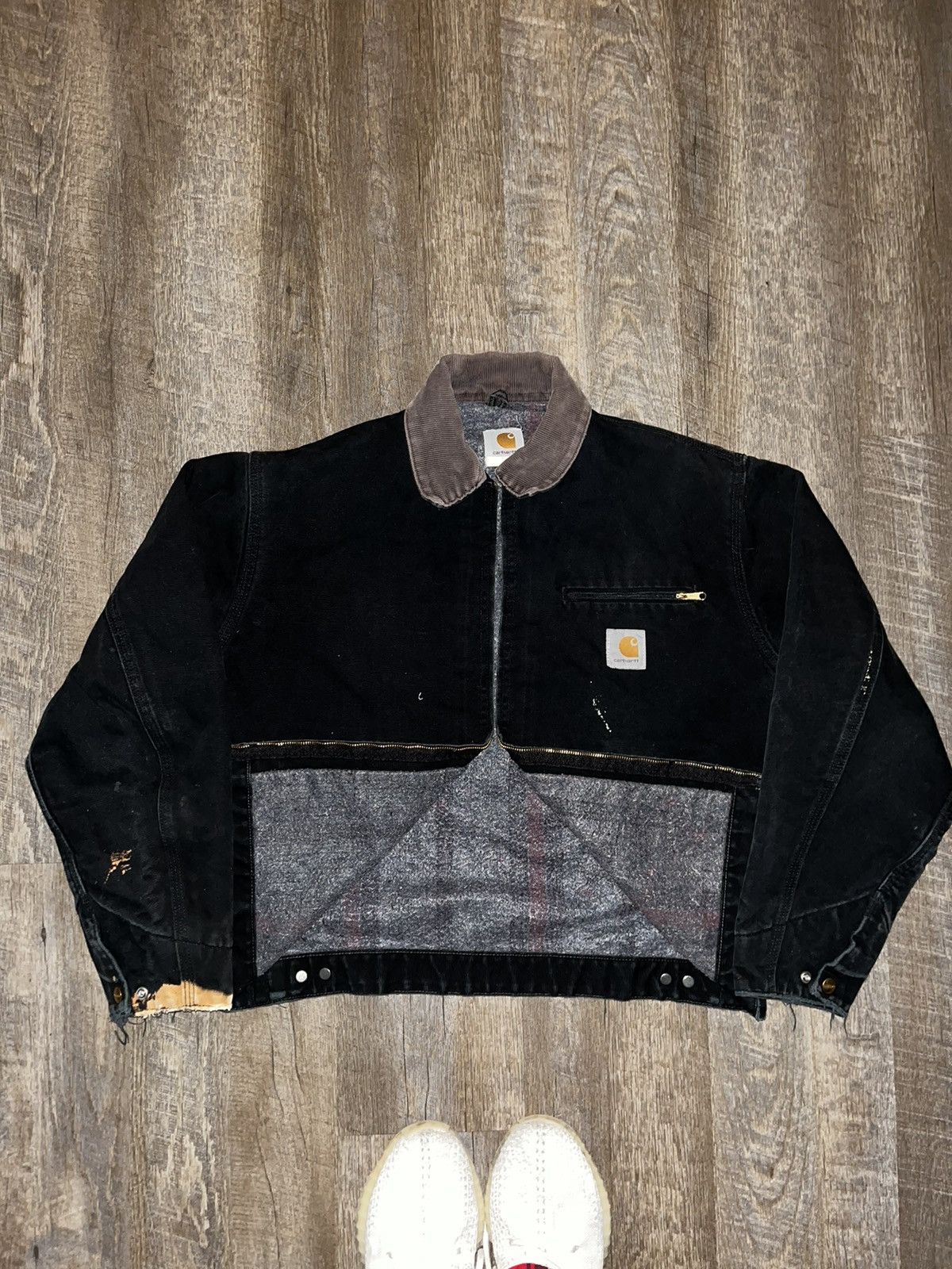 Vintage Rare Faded Distressed Carharrt Detroit Jacket | Grailed