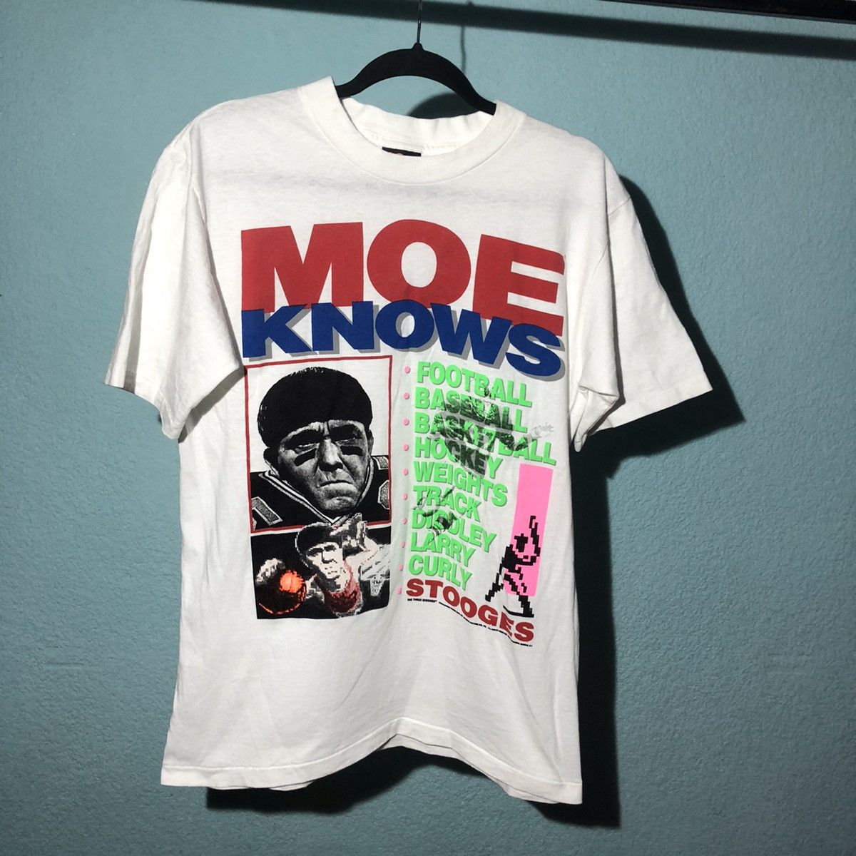Vintage MOE KNOWS 1990 THE THREE STOOGES | Grailed