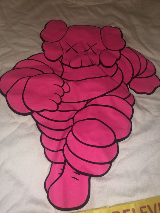 Original Fake Originalfake Kaws running chum tee size 4 used XL | Grailed