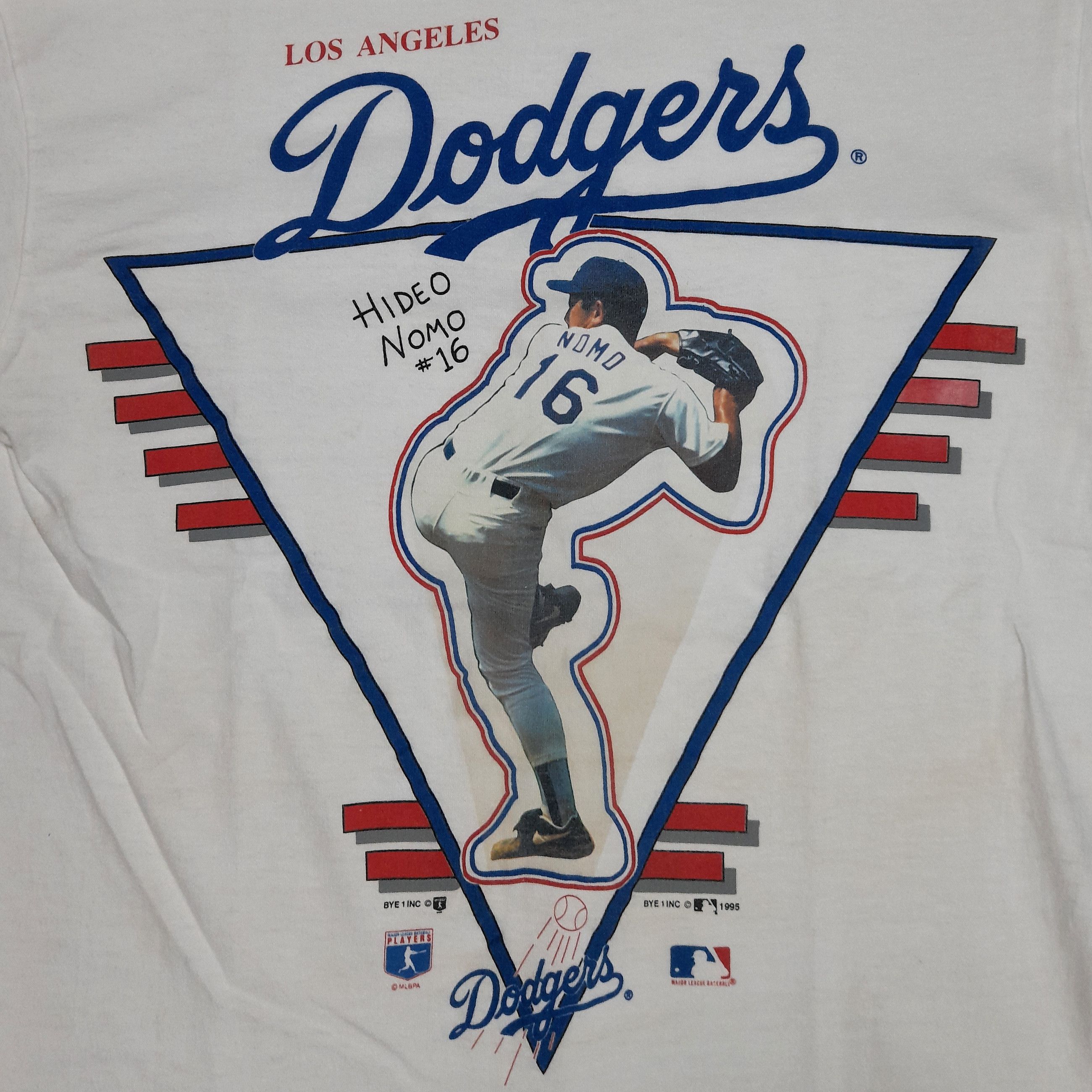 Vintage Vintage 90's Hideo Momo Los Angeles Dodgers #16 Front Print ...