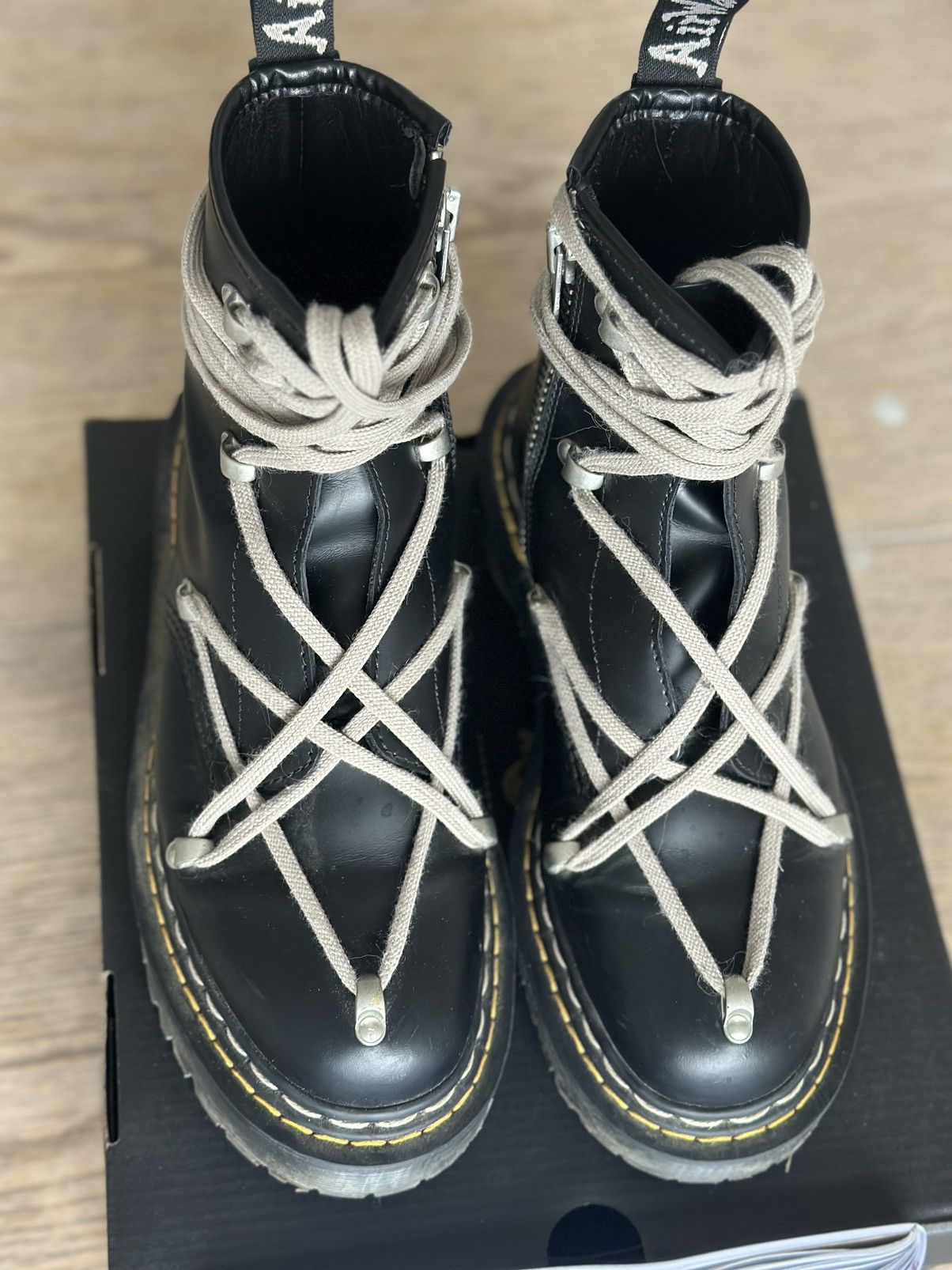 Dr. Martens × Rick Owens Rick Owens x Doc Martens 1460 Bex Leather ...