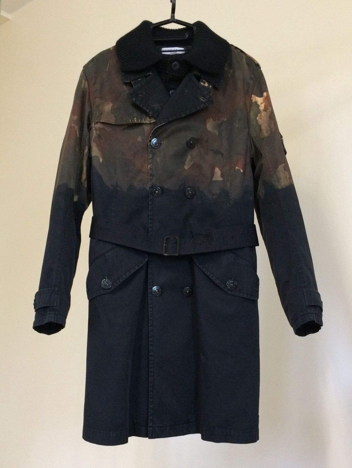 Stone Island Hand-painted Camouflage in Raso Gommato | Grailed