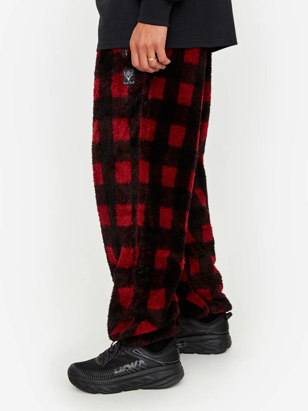 South2 West8 Faux Boa Buffalo Plaid String Pants | Grailed