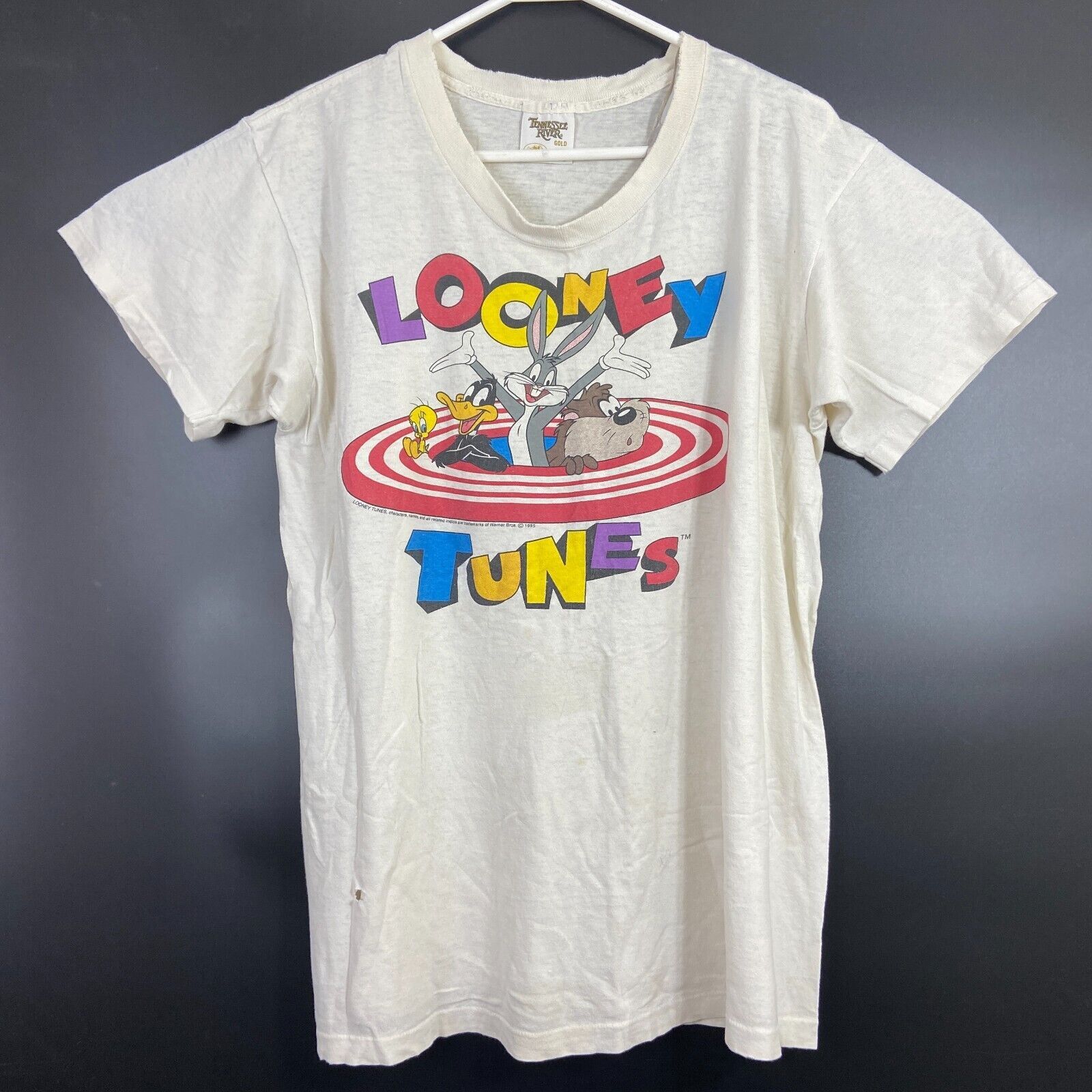 Vintage VTG Looney Tunes Men's 90s Bugs Bunny Logo Spell Out T-Shir ...