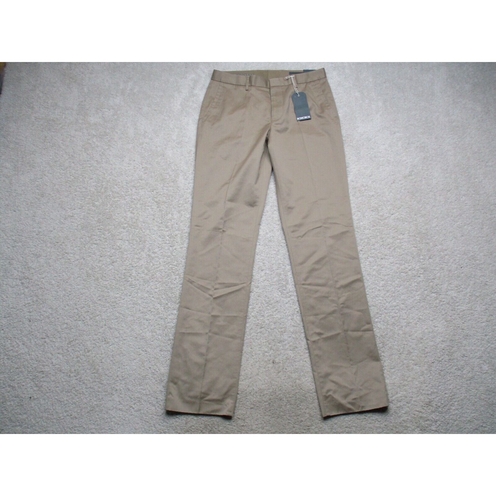 Bonobos Bonobos Pants Mens 30x34 Beige Chino Straight Fit Weekend ...