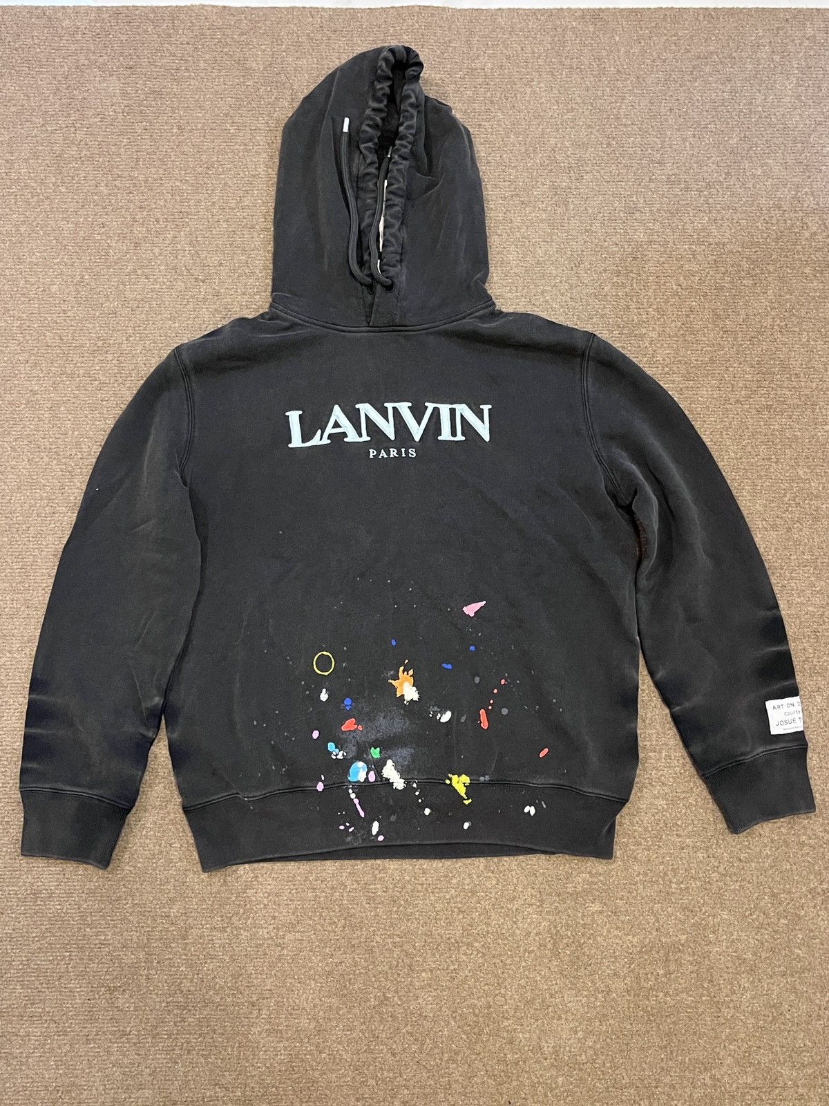 Lanvin Gallery Dept. X Lanvin hoodie Xxl paint splatter sold out | Grailed
