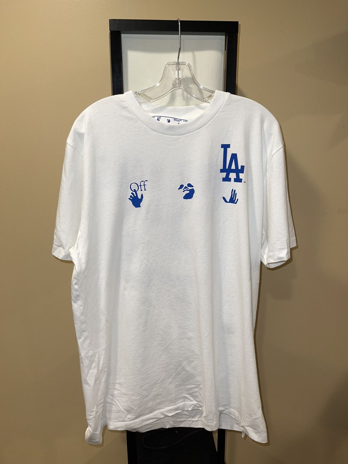 MLB × Off-White Off-White Virgil x MLB Los Angeles Dodgers White / Blue ...