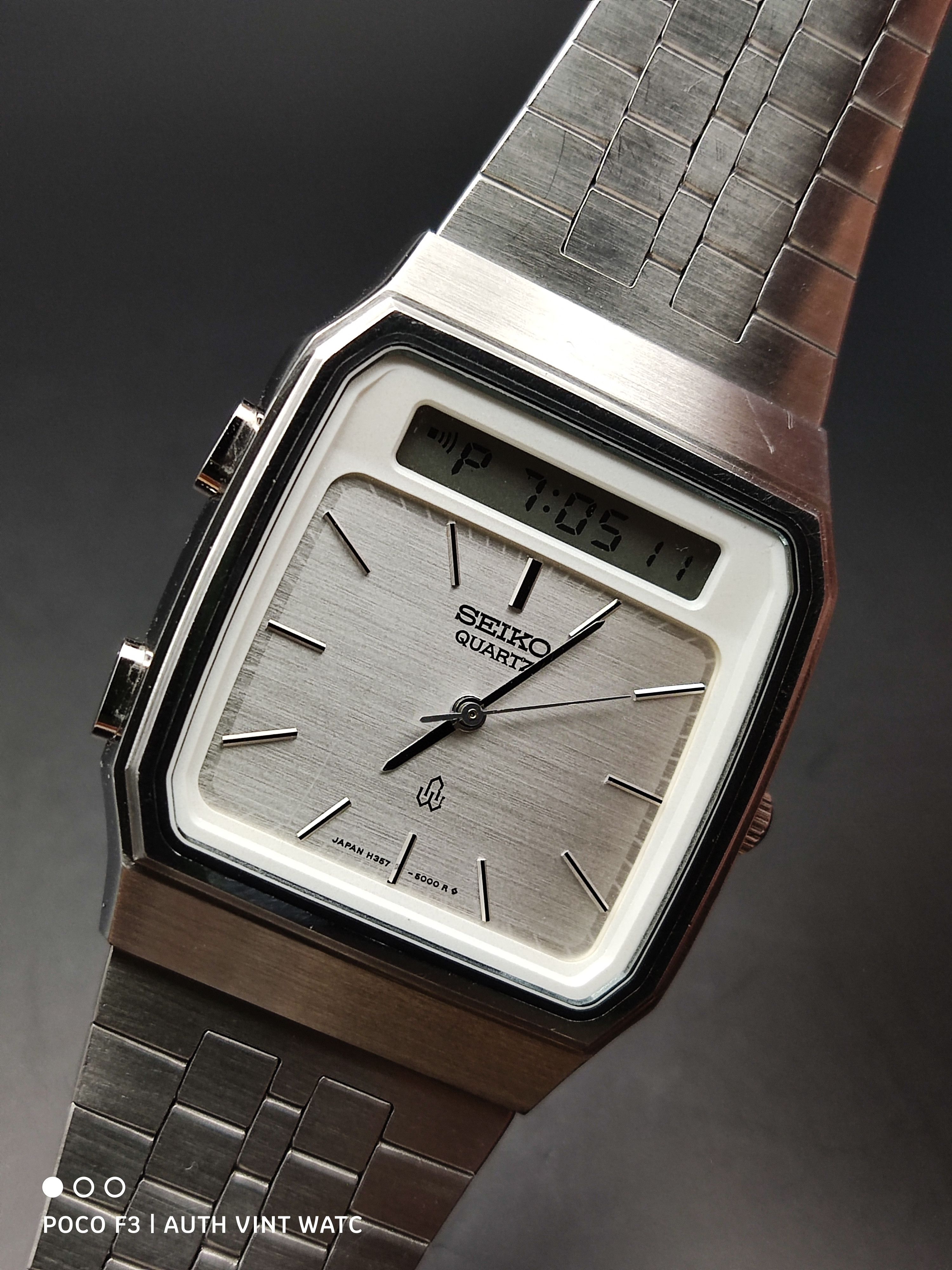 Seiko × Vintage Authentic Vintage Seiko Quartz Ana Digi H357 Men Dress ...