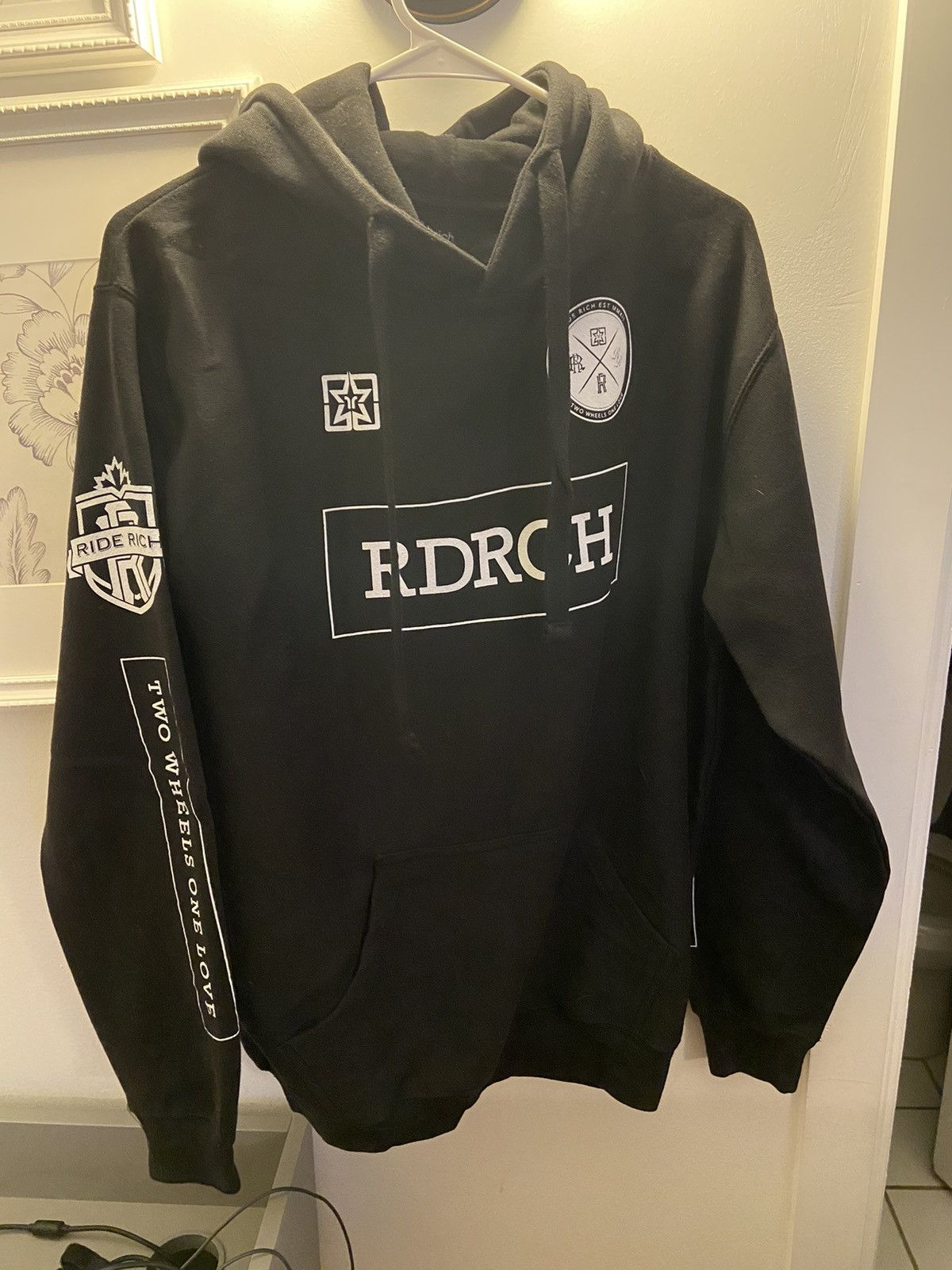 MOTO Ride rich moto hoodie | Grailed