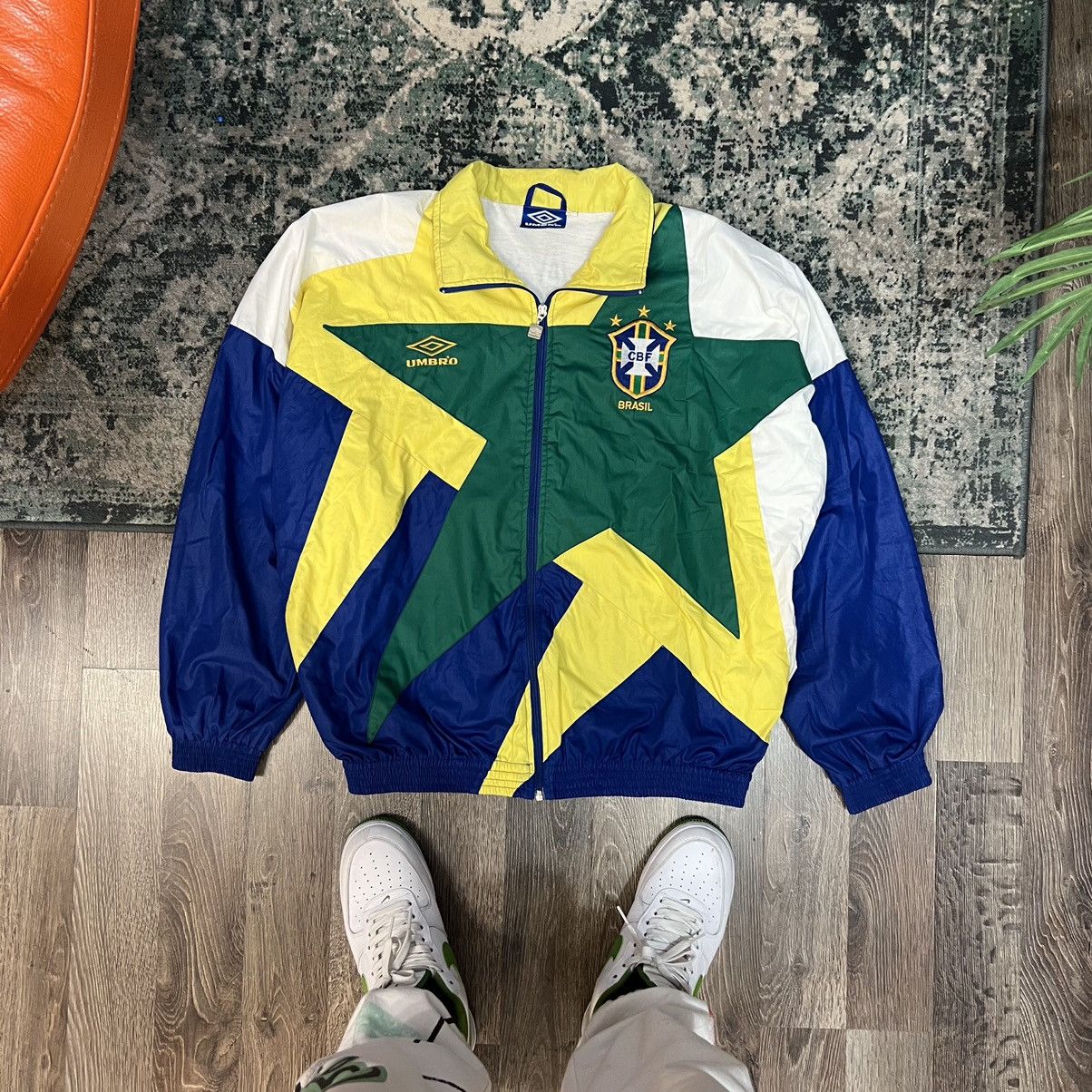 Soccer Jersey × Umbro × Vintage Vintage Brazil Umbro jacket 1991/1993 ...