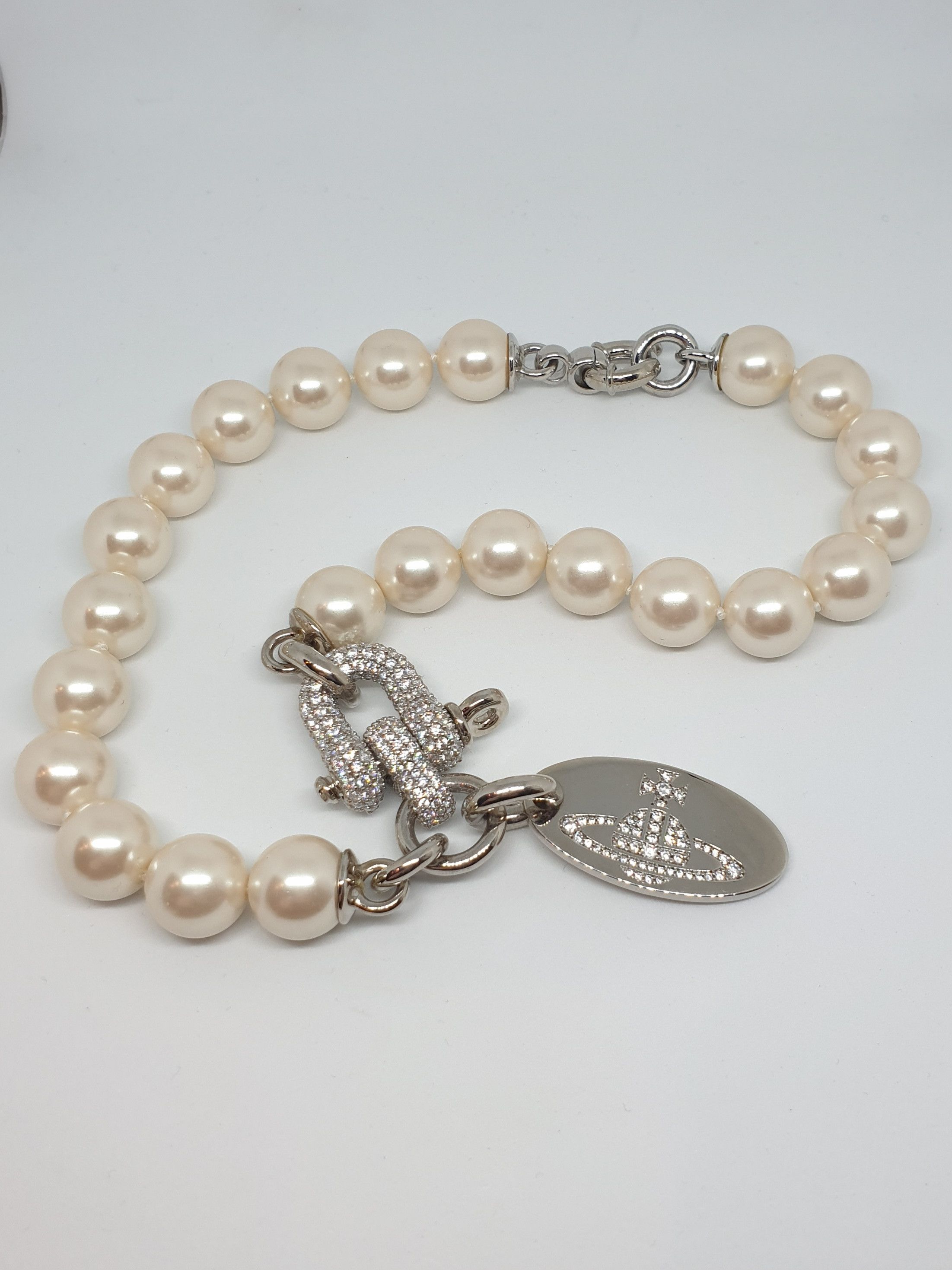 Vivienne westwood pearl necklace grailed store