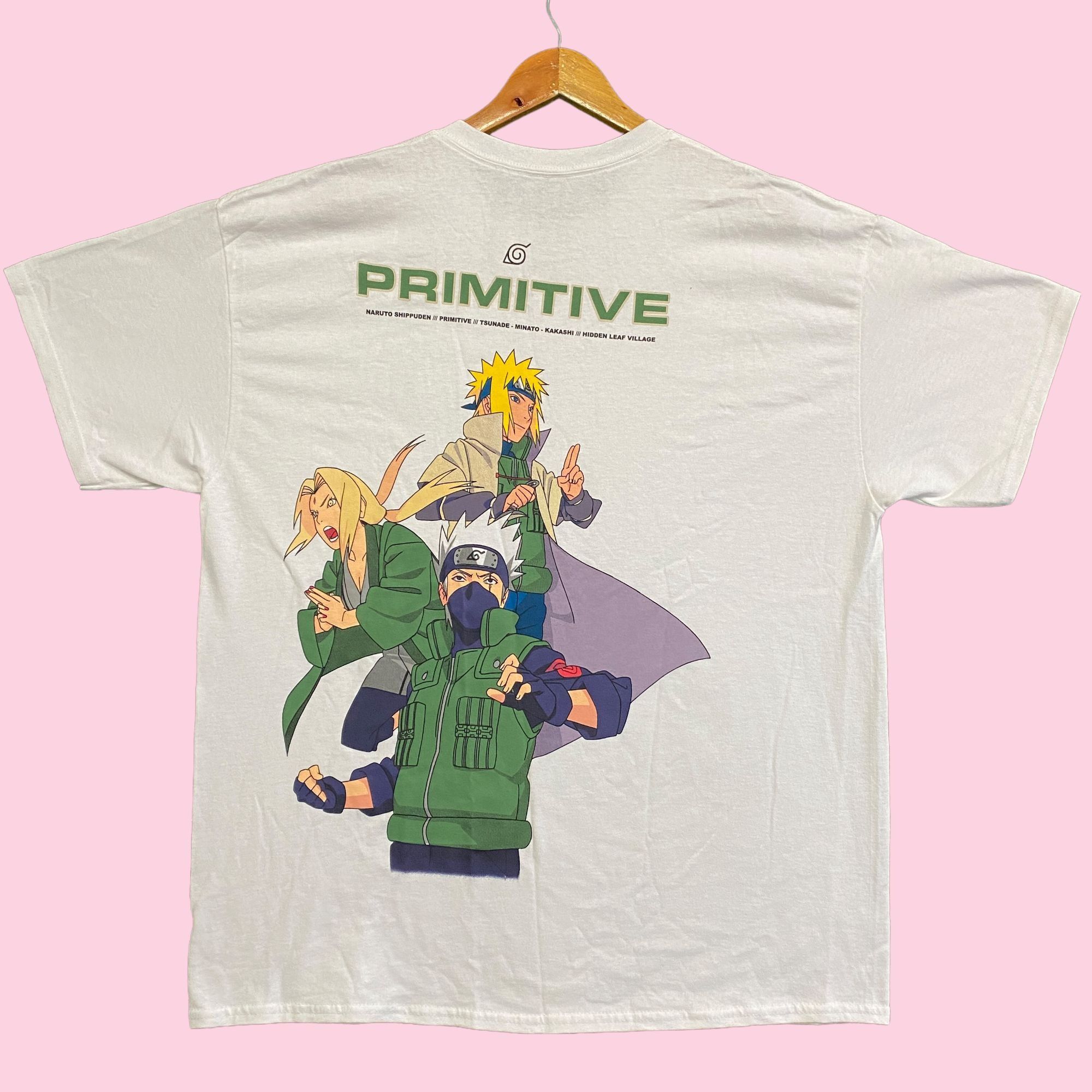 Primitive Primitive x Naruto Sippuden Anime Poster Tee XL | Grailed