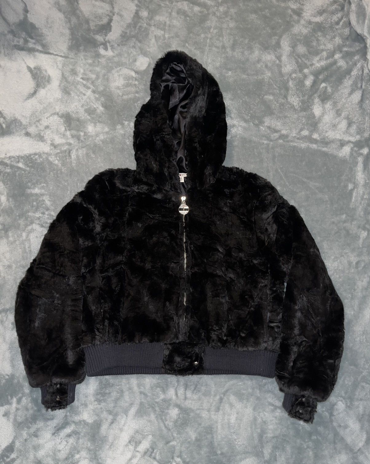 Streetwear × Tommy Hilfiger Tommy Hilfiger Crop Full Zip Fur Jacket ...