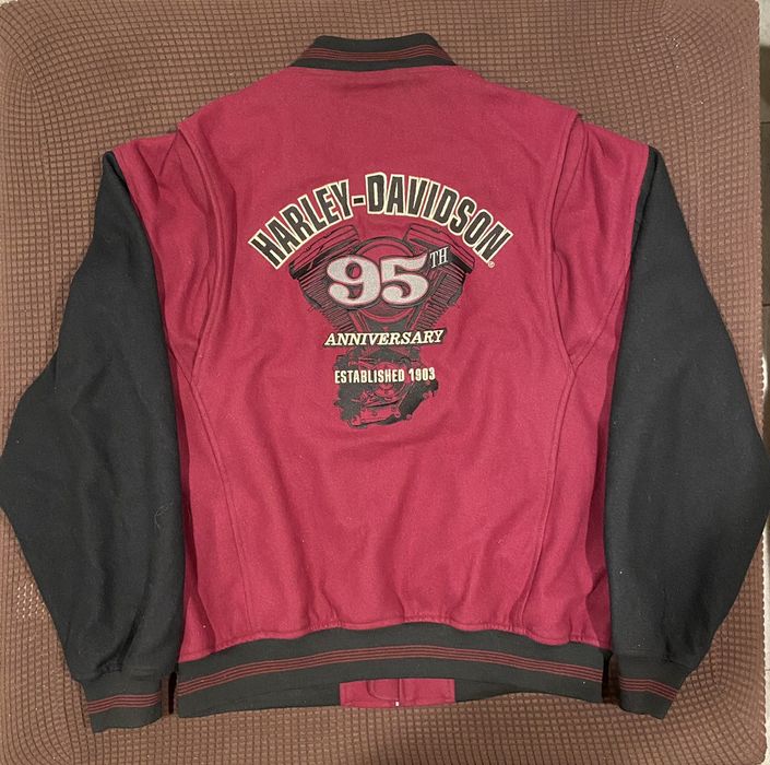 Vintage 95th anniversary Harley Davidson varsity jacket | Grailed