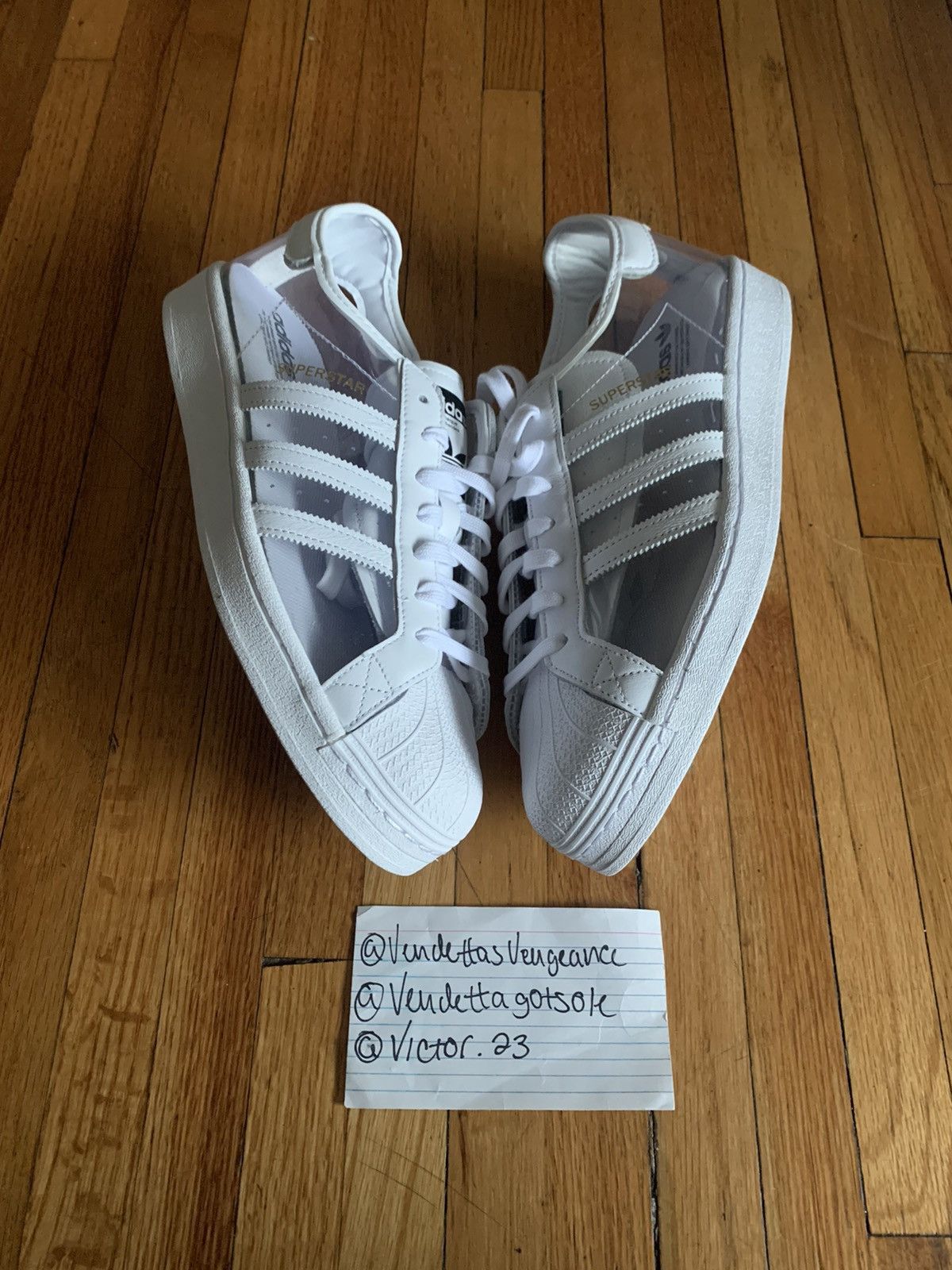 Adidas Adidas Superstar Low Transparent Clear See Thru NEW US10.5 | Grailed