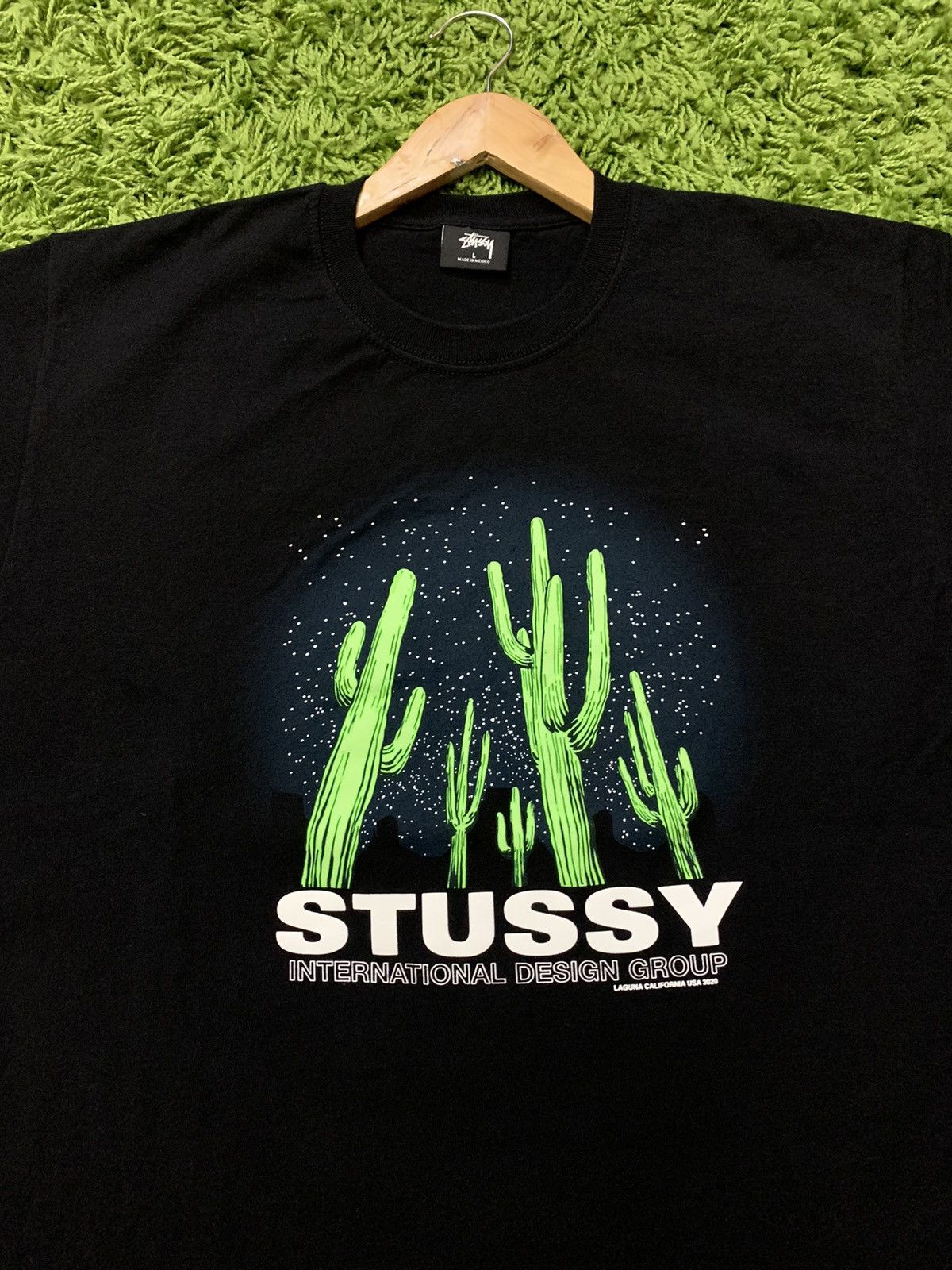 Streetwear × Stussy × Vintage 🔥Rare Stussy Cactus Plant Tee Large Vintage 90s Y2K Skate | Grailed