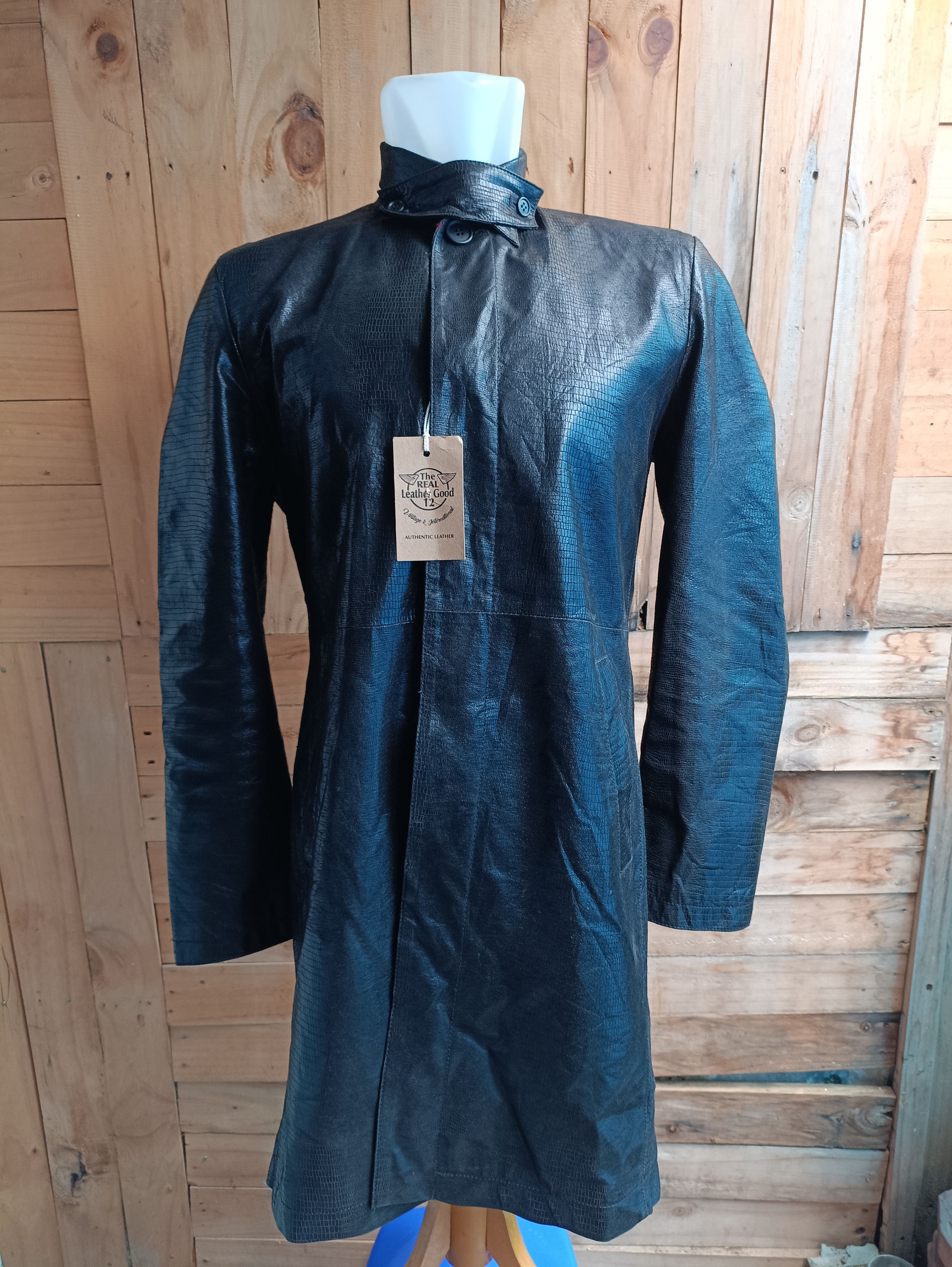 Japanese Brand YOSHIYUKI KONISHI FICCE LEATHER COAT LONG LIGHTS JACKET ...