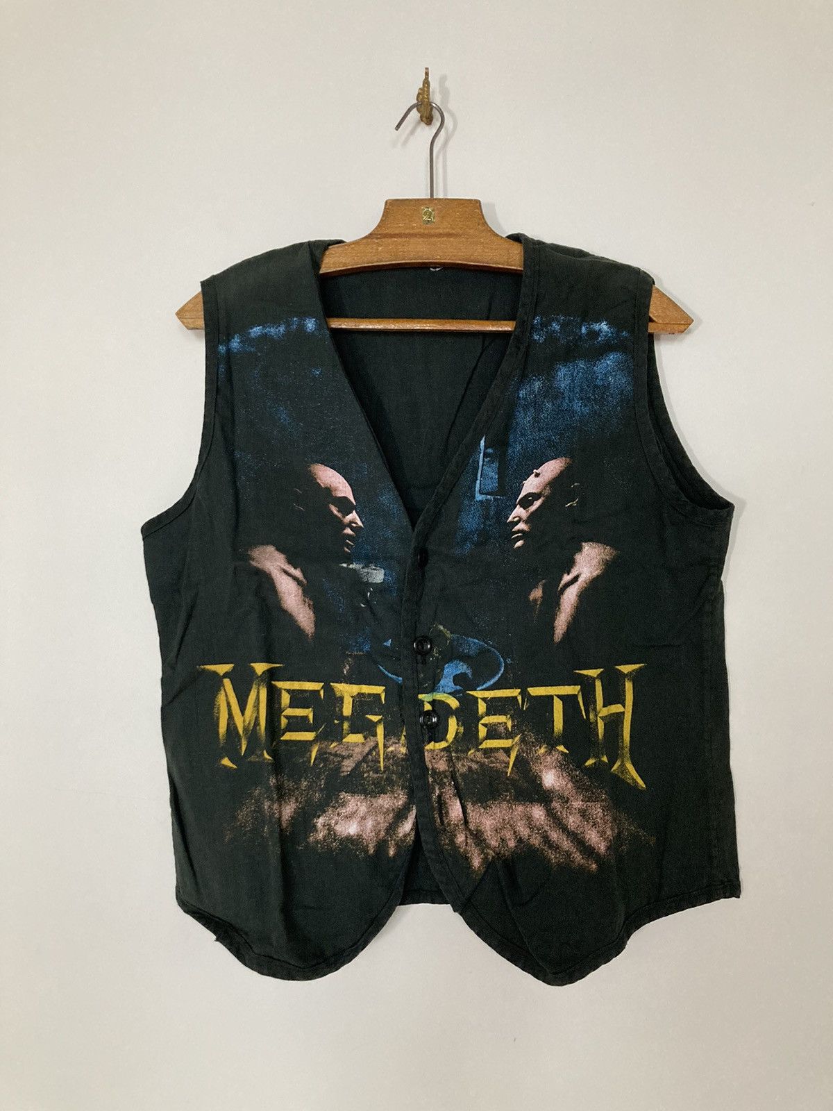 Band Tees × Vintage Vintage 90s megadeth waistcoat vest | Grailed