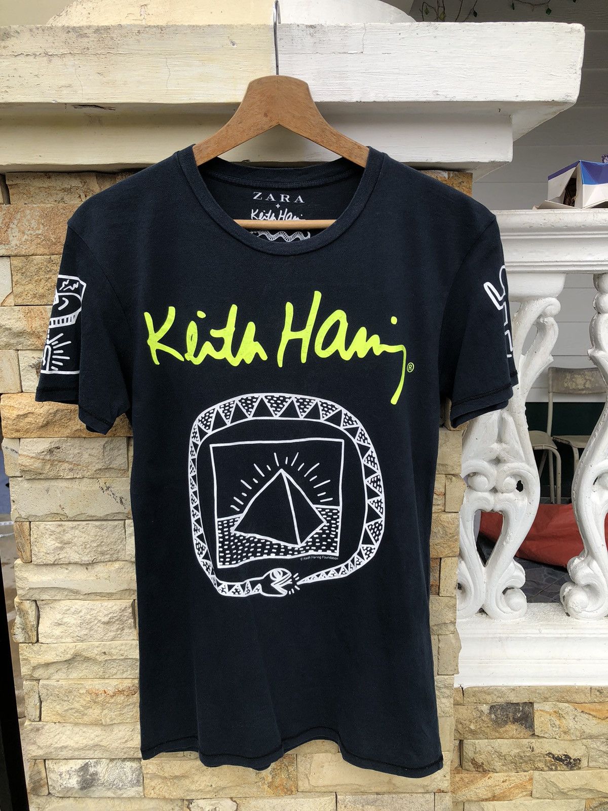 Keith Haring Last Drop🔥Keith Haring x Zara Snake T shirt Made In ...