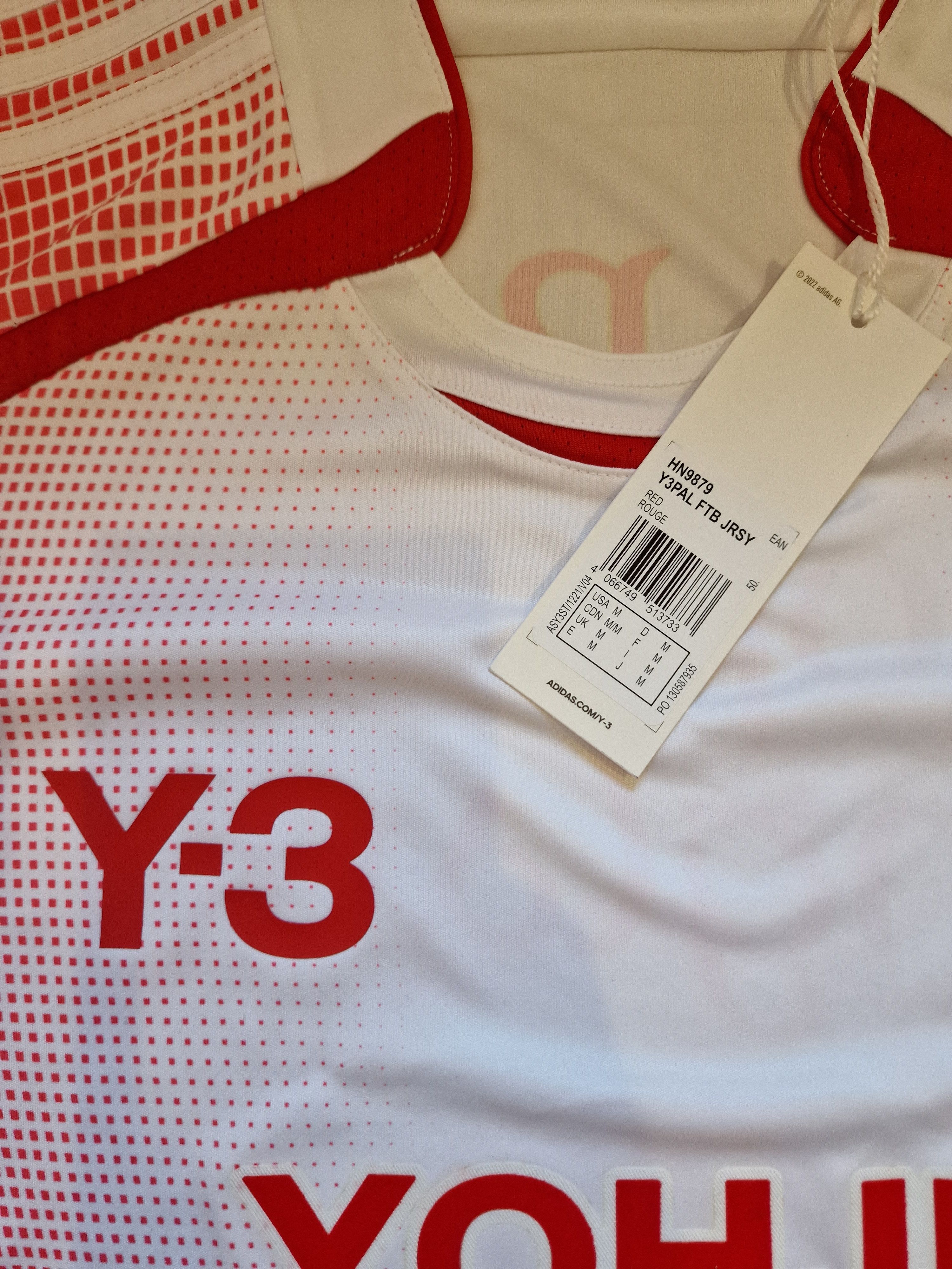 Palace × Yohji Yamamoto Adidas Y-3 Palace Football Jersey (Medium) Yohji Yamamoto | Grailed
